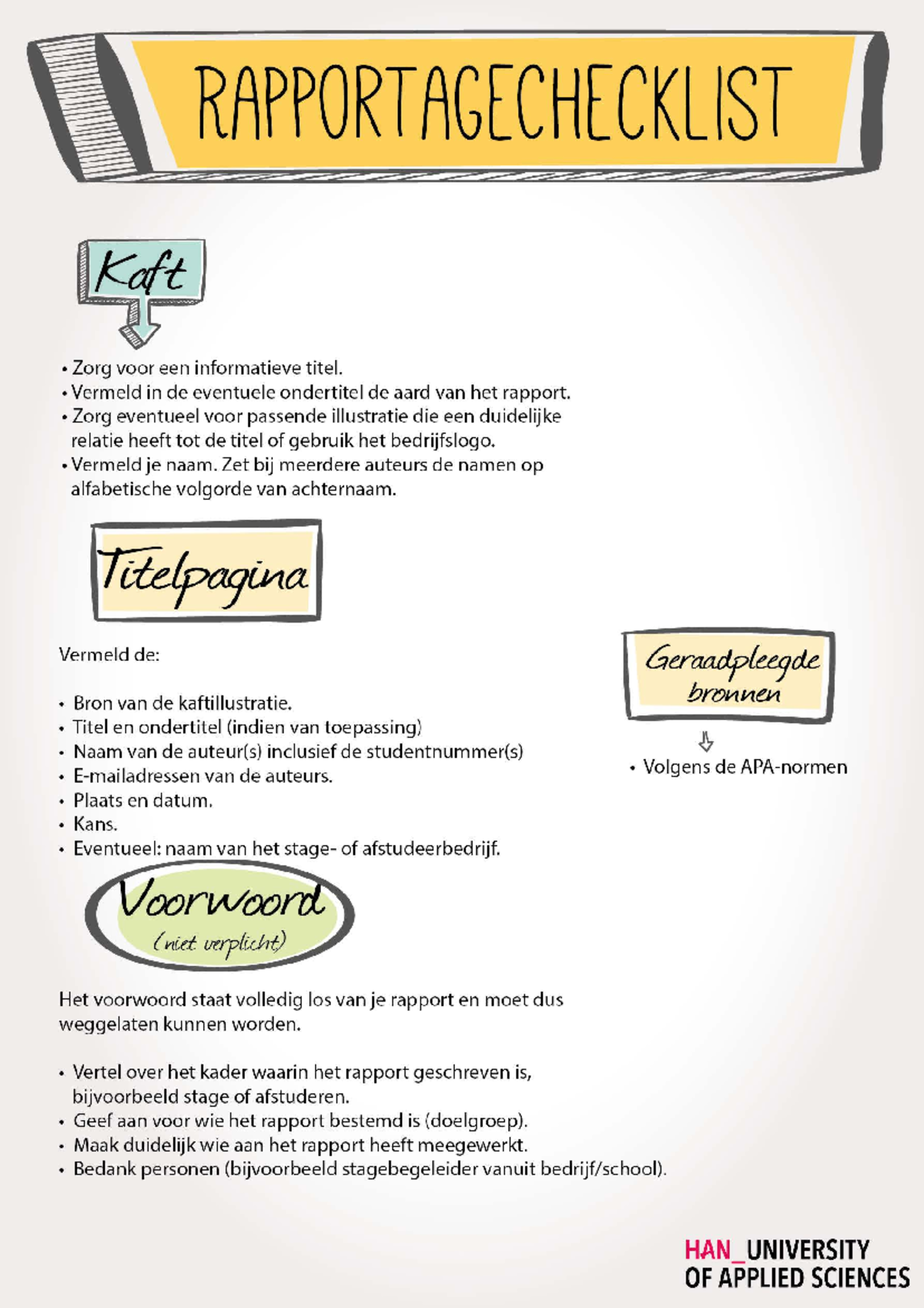 Rapportage Checklist voor Effectieve Verslaglegging - Studeersnel
