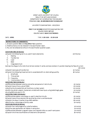 Computer Studies Form 3 - Question paper 052434 - ZERAKI Kenya ...