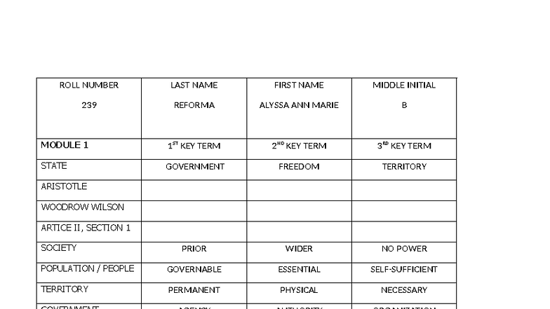 DOVE Counter-Check and Review: Key Terms and Concepts Overview - Studocu