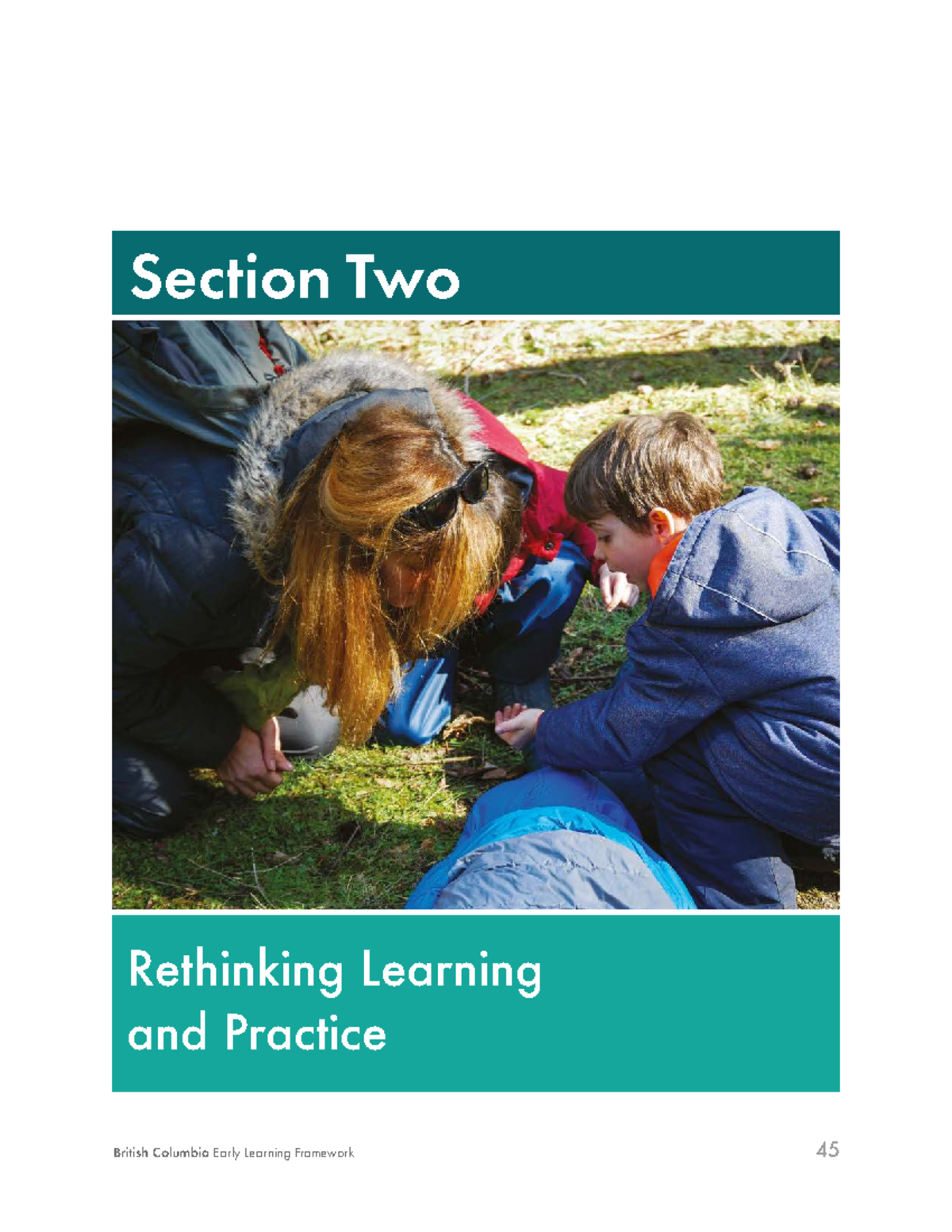 BC Early Learning Framework: Rethinking Learning & Practice - Studocu