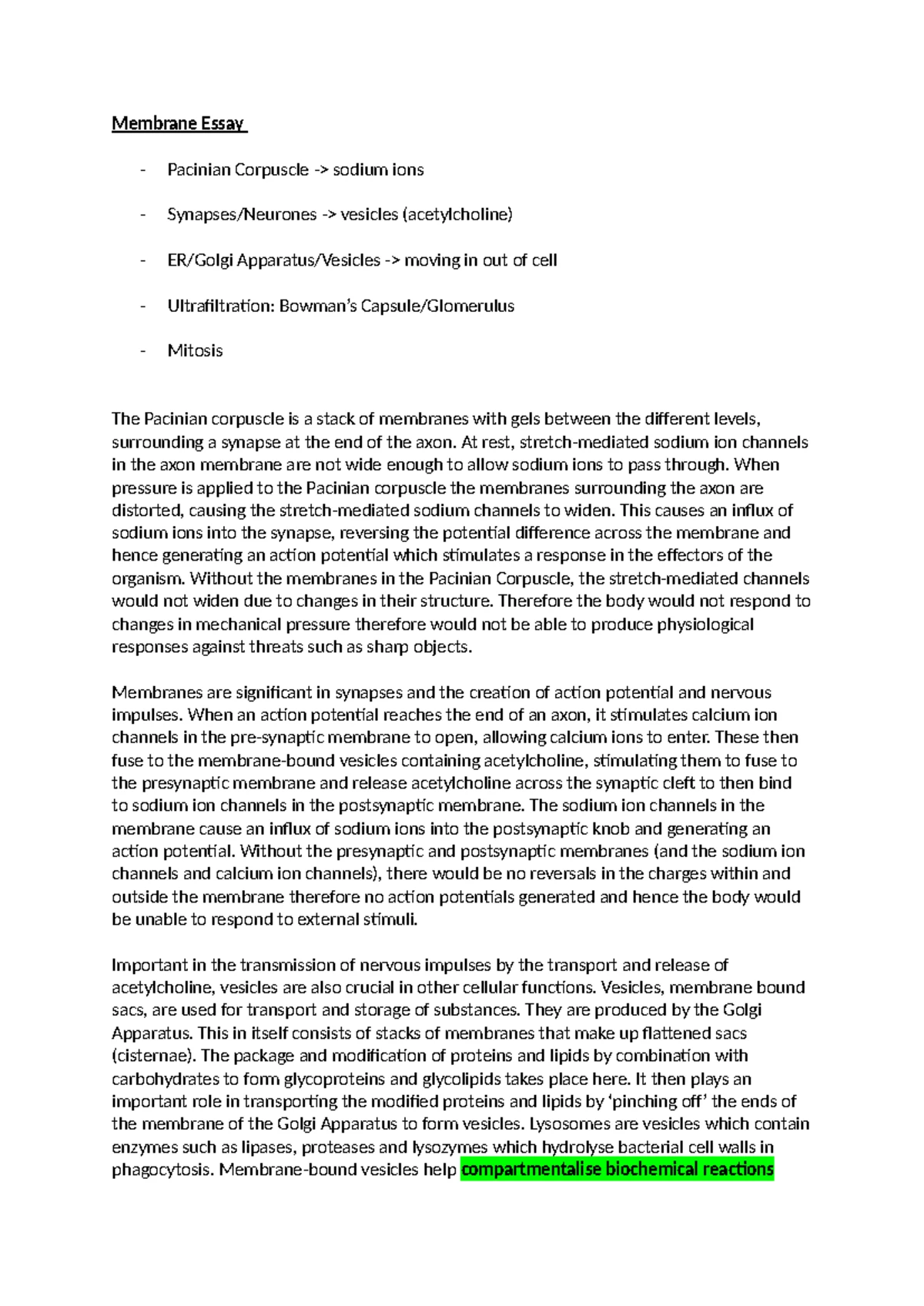 Diffusion Essay - Diffusion is central to vital body functions ...