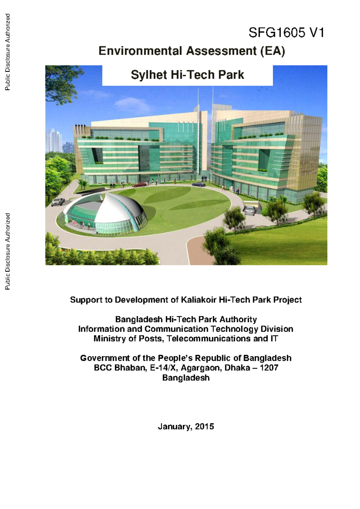 EIA Report for Sylhet Hi-Tech Park (SFG1605 V1) - January 2015 - Studocu