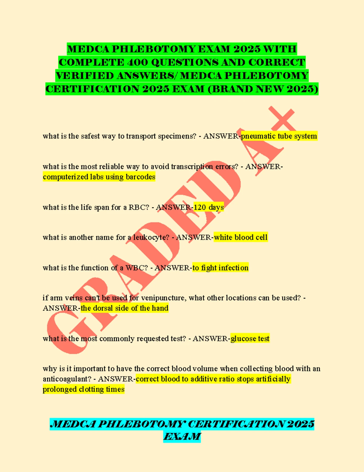 BLS CPR Exam 2025: 150 Questions with Verified Answers - Studocu