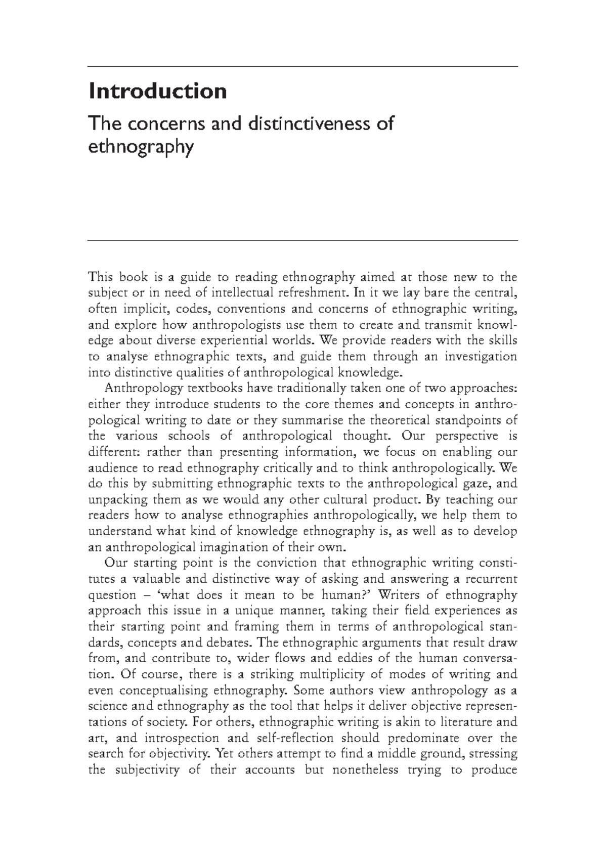 Ethnography - Reading - This book is a guide to reading ethnography ...
