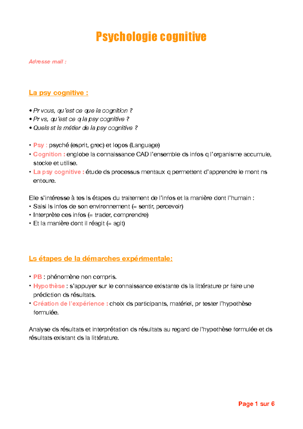 TD2 - La Théorie du Conditionnement Opérant en Psychologie Cognitive ...