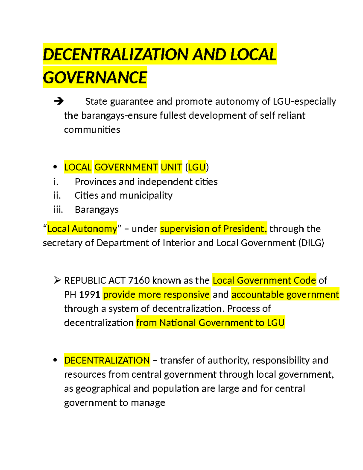 Decentralization AND Local Governance - DECENTRALIZATION AND LOCAL ...