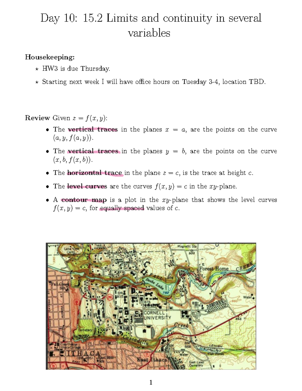 Limits and Continuity in Several Variables - Calc 3 L10 Final Exam - Studocu