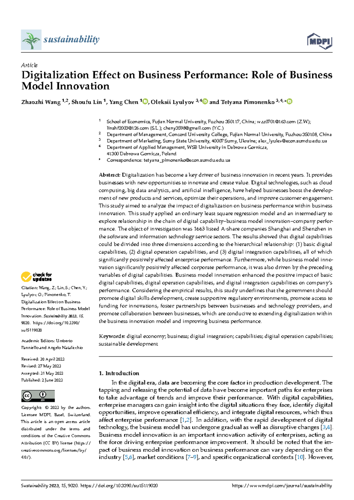 DFL 2023: Impact of Digitalization on Business Performance & Innovation ...