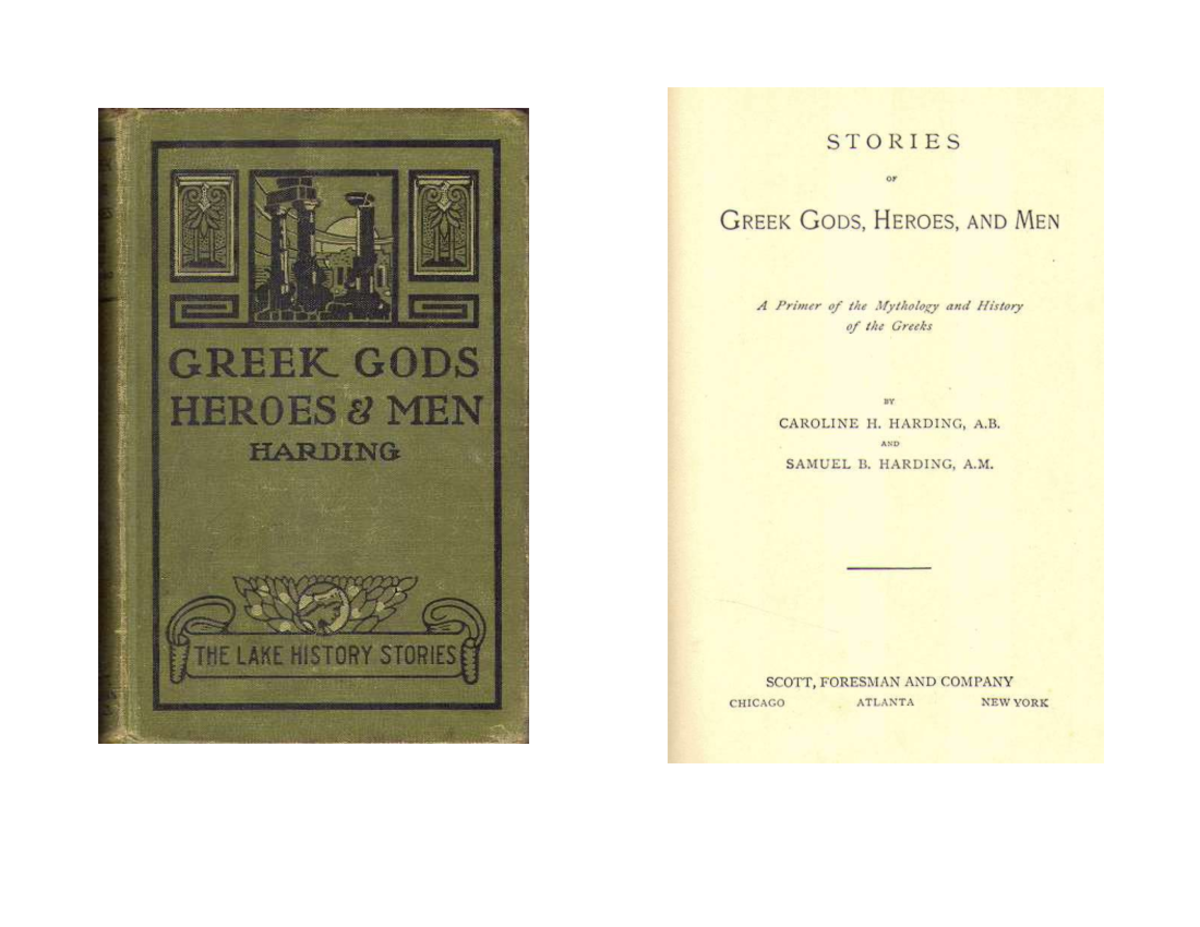 Greek Myths: The Stories of Gods, Heroes, and Men (HIST 101) - Studocu
