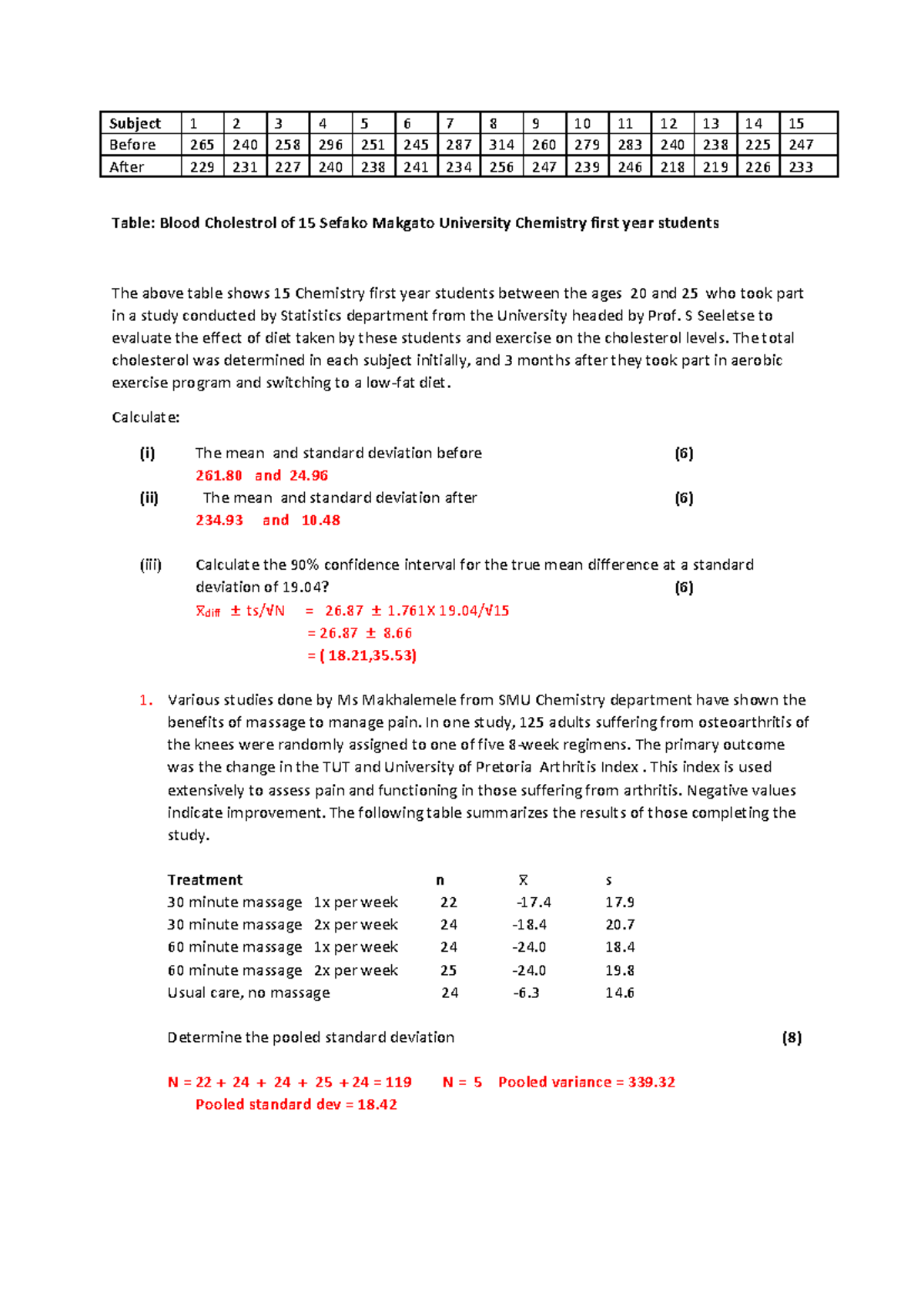 MCHA 022 Retest 170921 - tutorial 1 analytical chemistry and memo ...