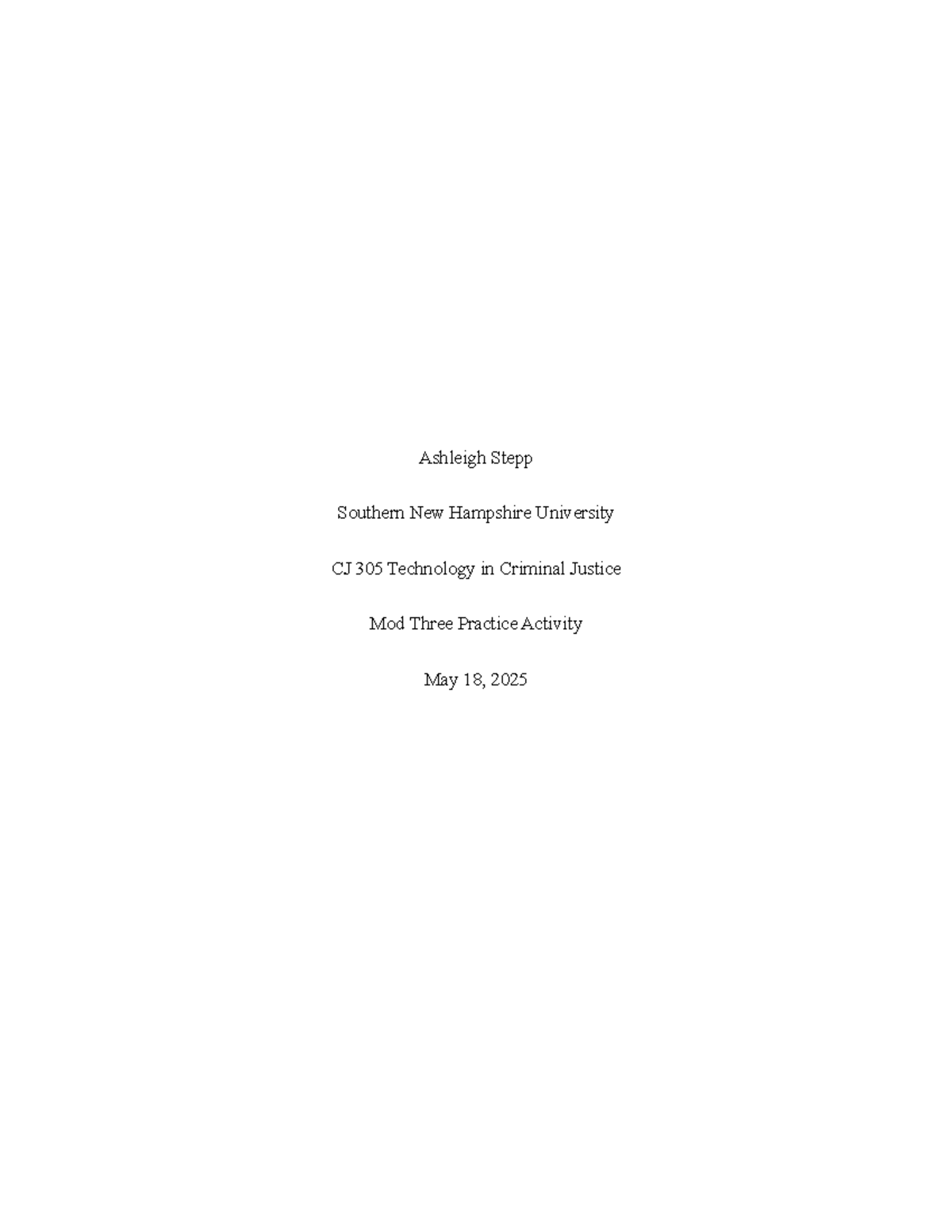 CJ 305 Mod 3 Activity: Comparing NYPD and Dallas PD Websites - Studocu