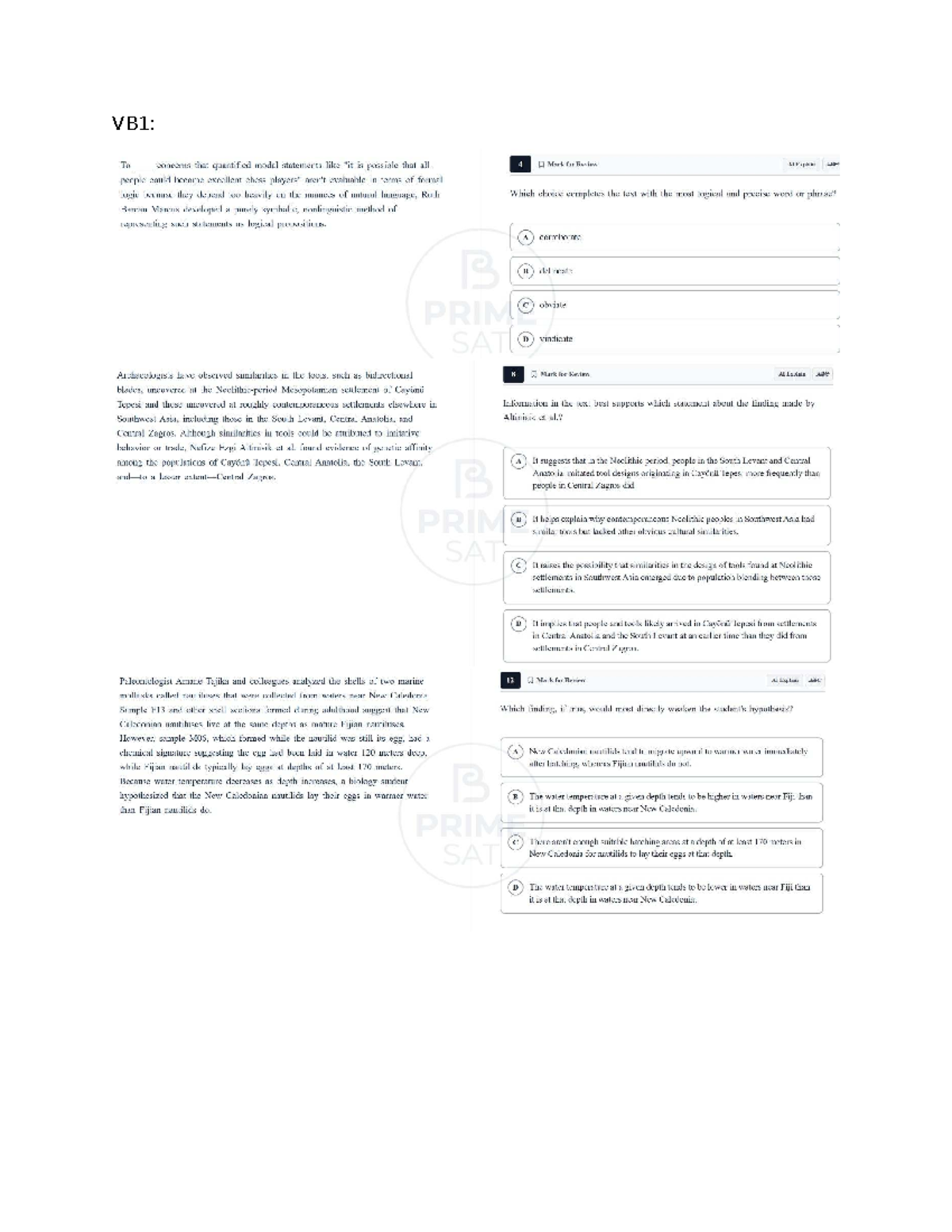 VB1: Modal Logic and Archaeological Findings - A Comprehensive Review ...