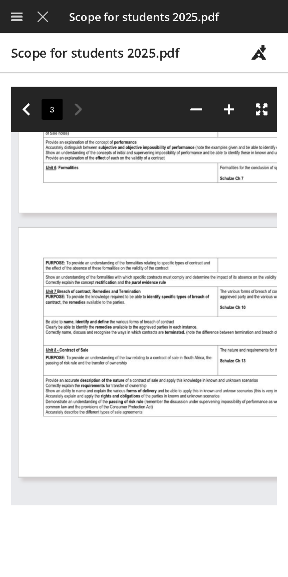 Contract Law Study Guide: Key Concepts & Principles 2025_SC - Studocu