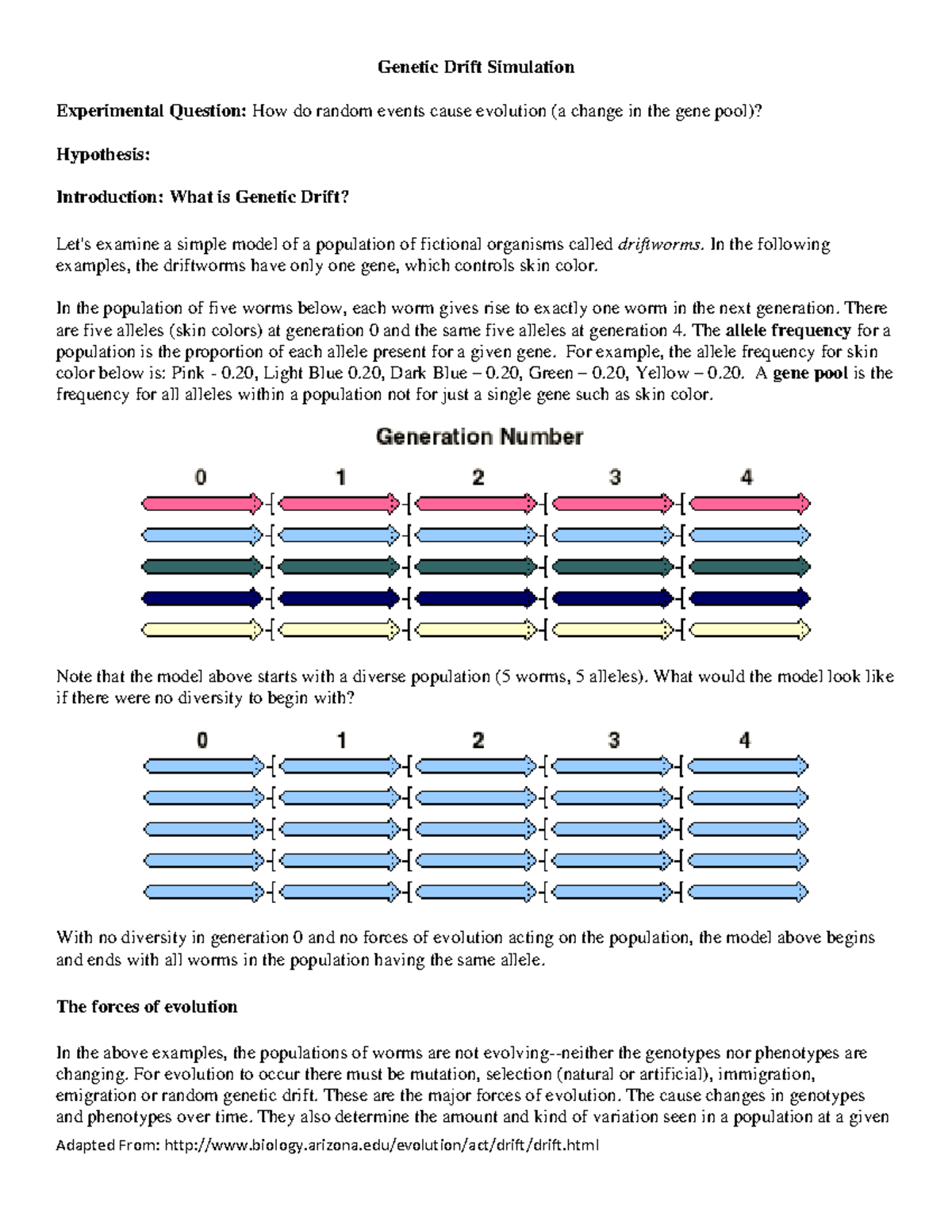 Genetic Drift Simulation: Exploring Evolution Through Random Events ...