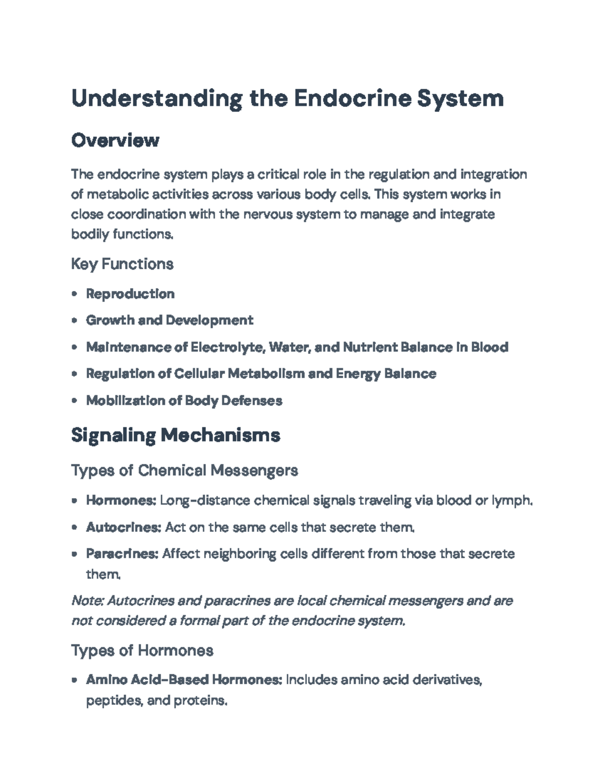 Endocrine System Overview: Functions, Hormones, & Feedback Mechanisms ...