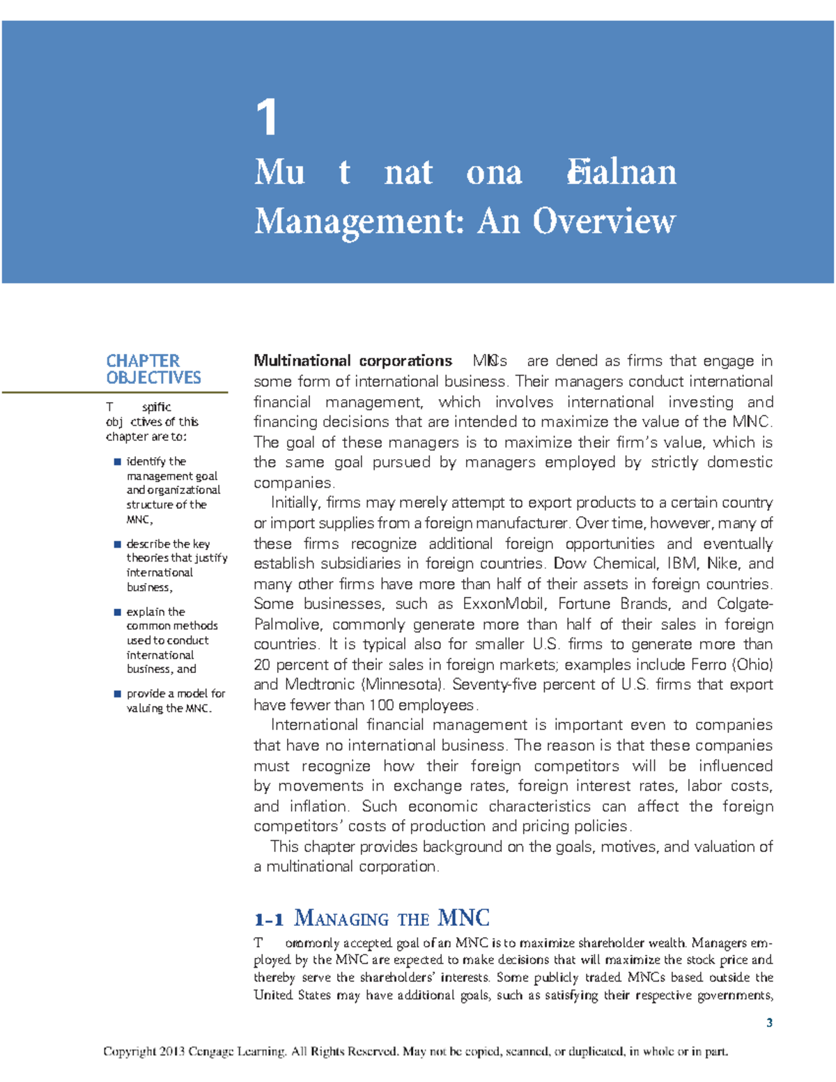 1 Multinational Financial Management: Overview of Key Concepts and ...