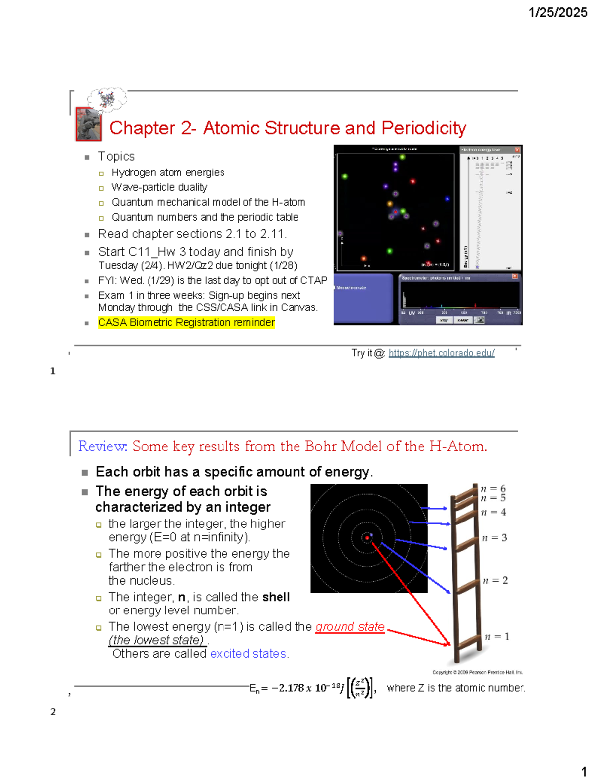 Final Exam Notes: Quantum Theory and Atomic Structure (CHEM101) - Studocu