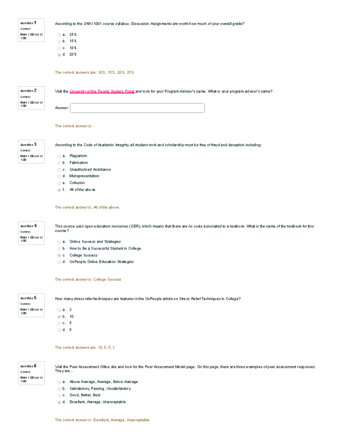 UOPE 1001 Scavenger Hunt Activity - Unit 1 Answers & Grades - Studocu