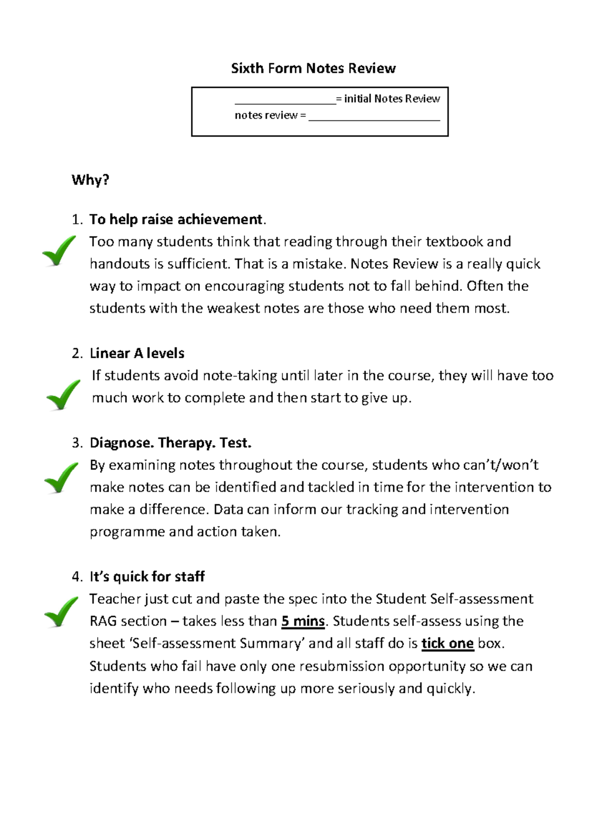 A Level Business Year 12 & 13 Notes Review RAG Checklist - Studocu