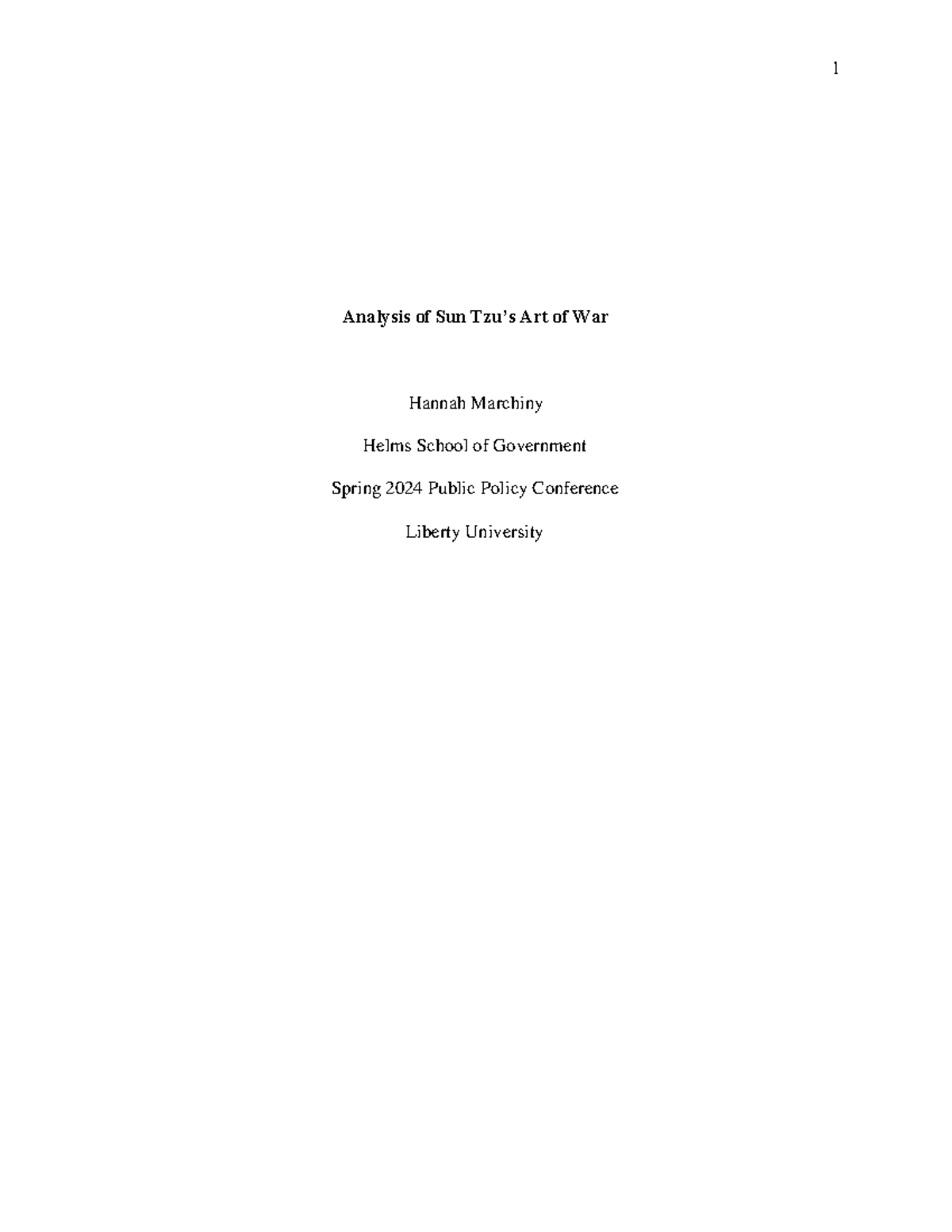 Analysis of Sun Tzu's Art of War: Strategies for Modern Warfare (PUBP ...