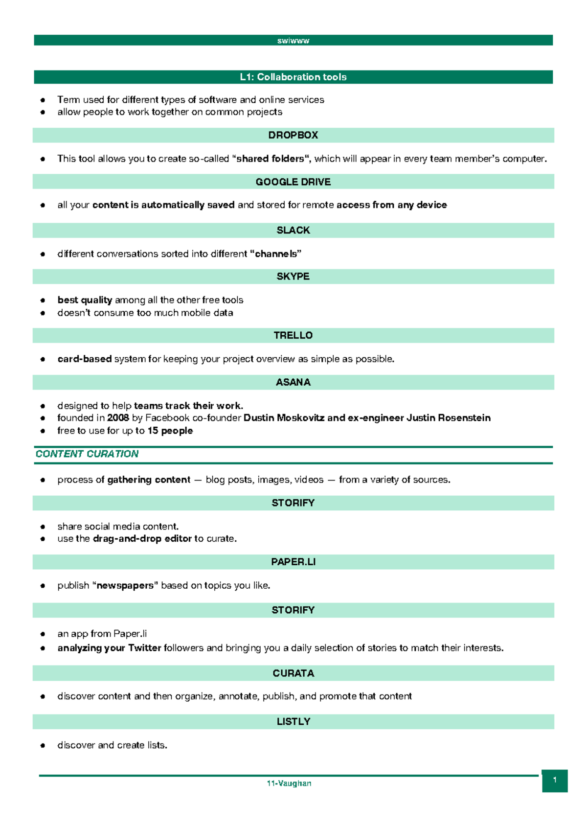 Etech 11 - Finals Reviewer: Collaboration Tools & Web Traffic Insights - Studocu