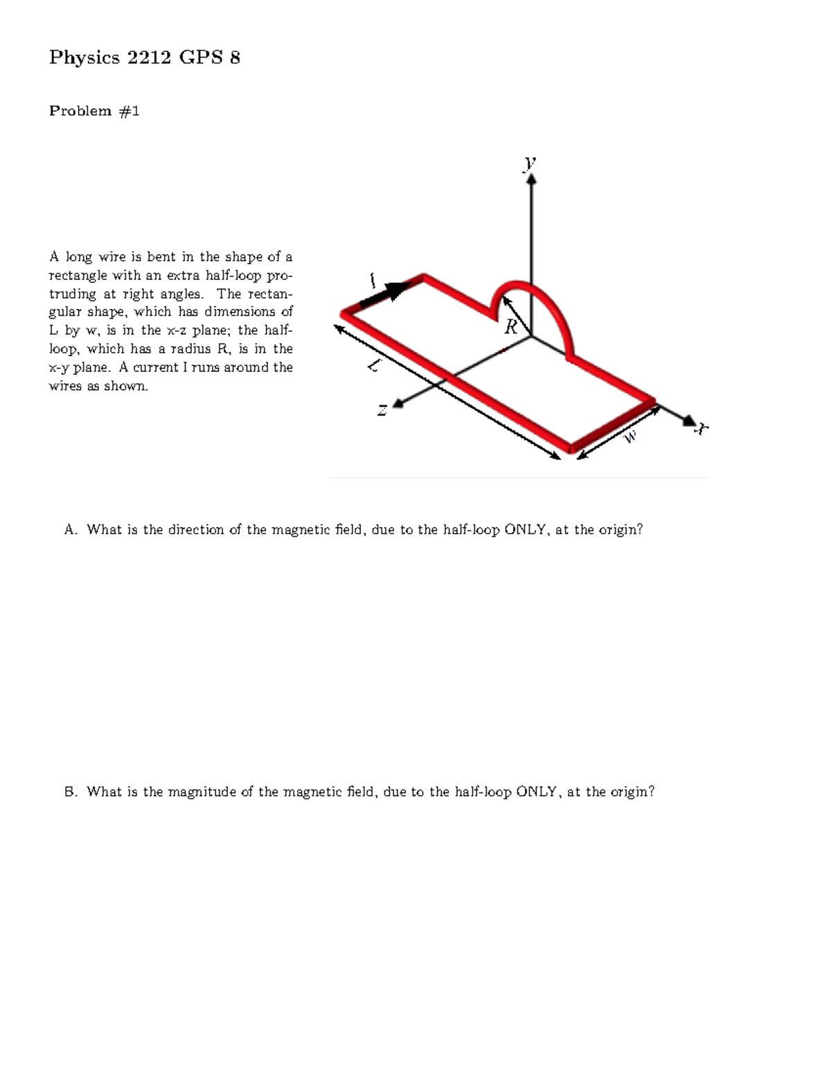 Physics 2212 GPS 8 - Magnetic Field Analysis Lab Work - Studocu