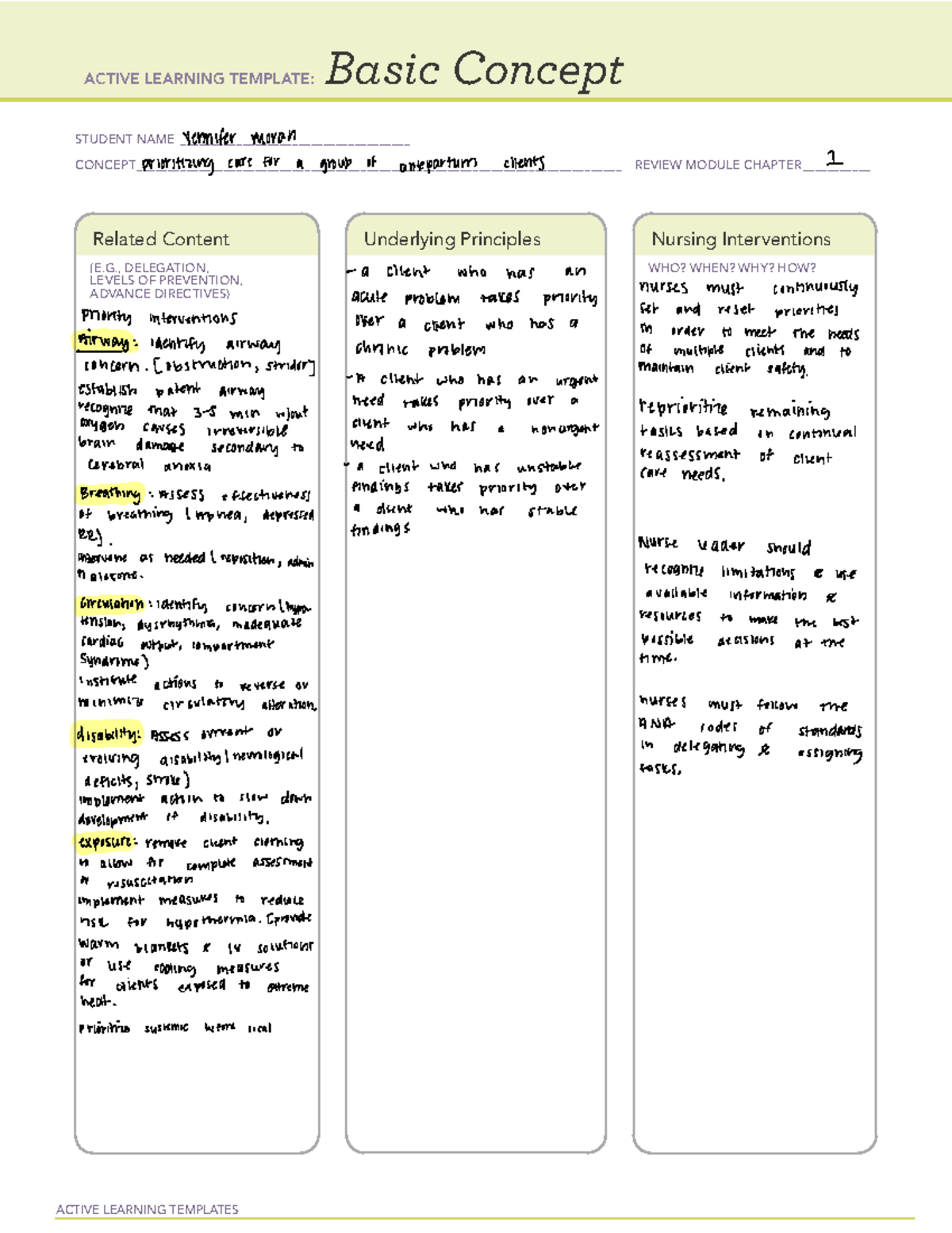 Basic Concepts of Maternal Care - Active Learning Template for Nursing ...
