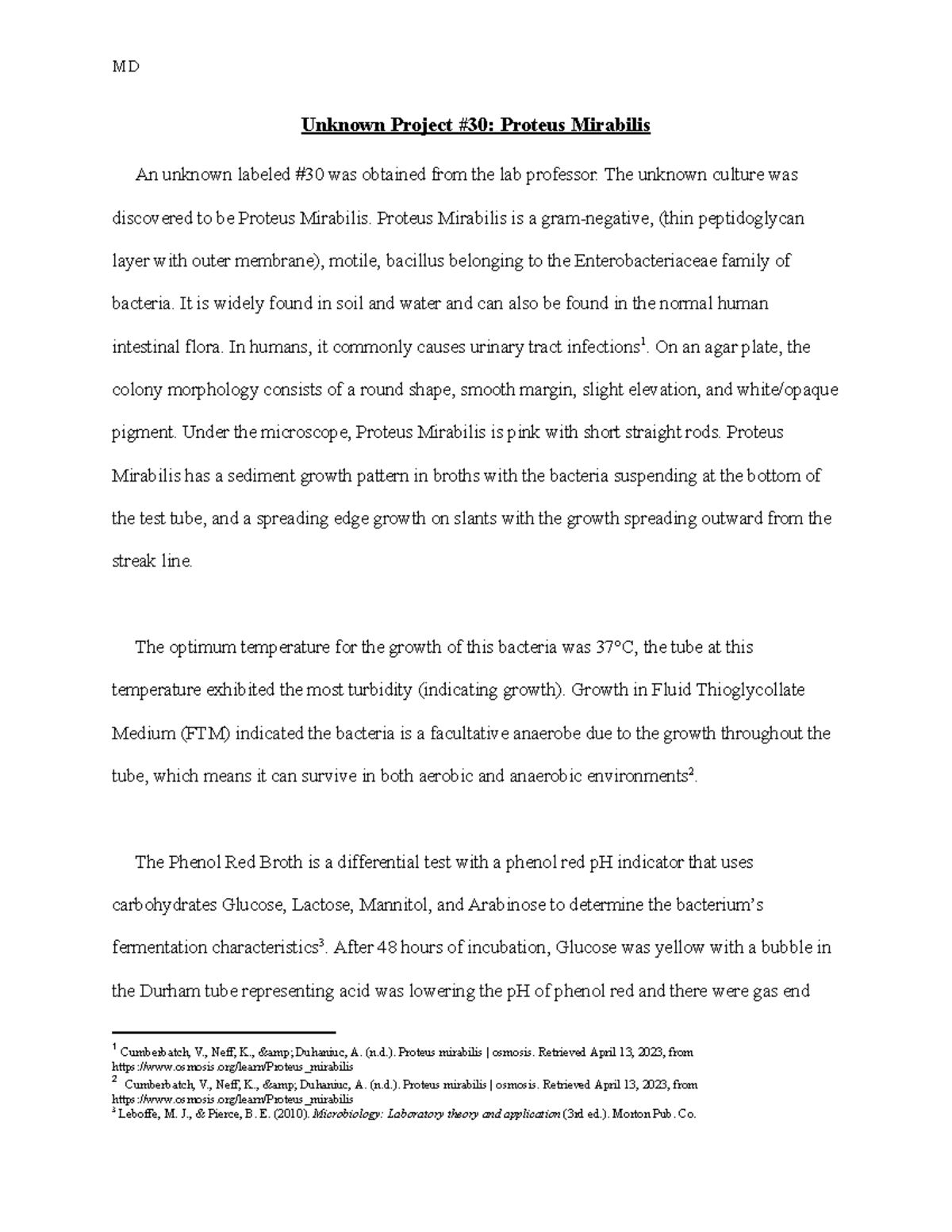 Unknown Project #30 Proteus Mirabilis - Unknown Project #30: Proteus ...