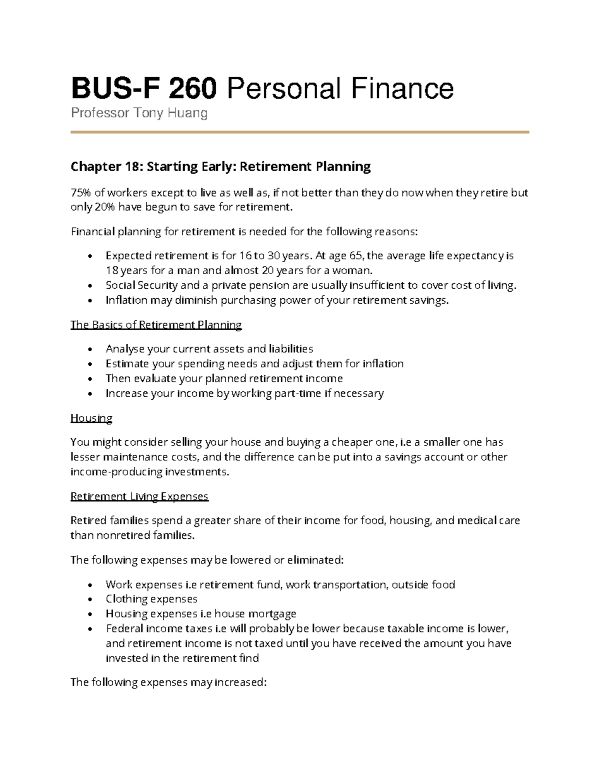 Personal Finance and Planning -SM-I Unit I-III - B.(Hons.)/B.(Prog ...