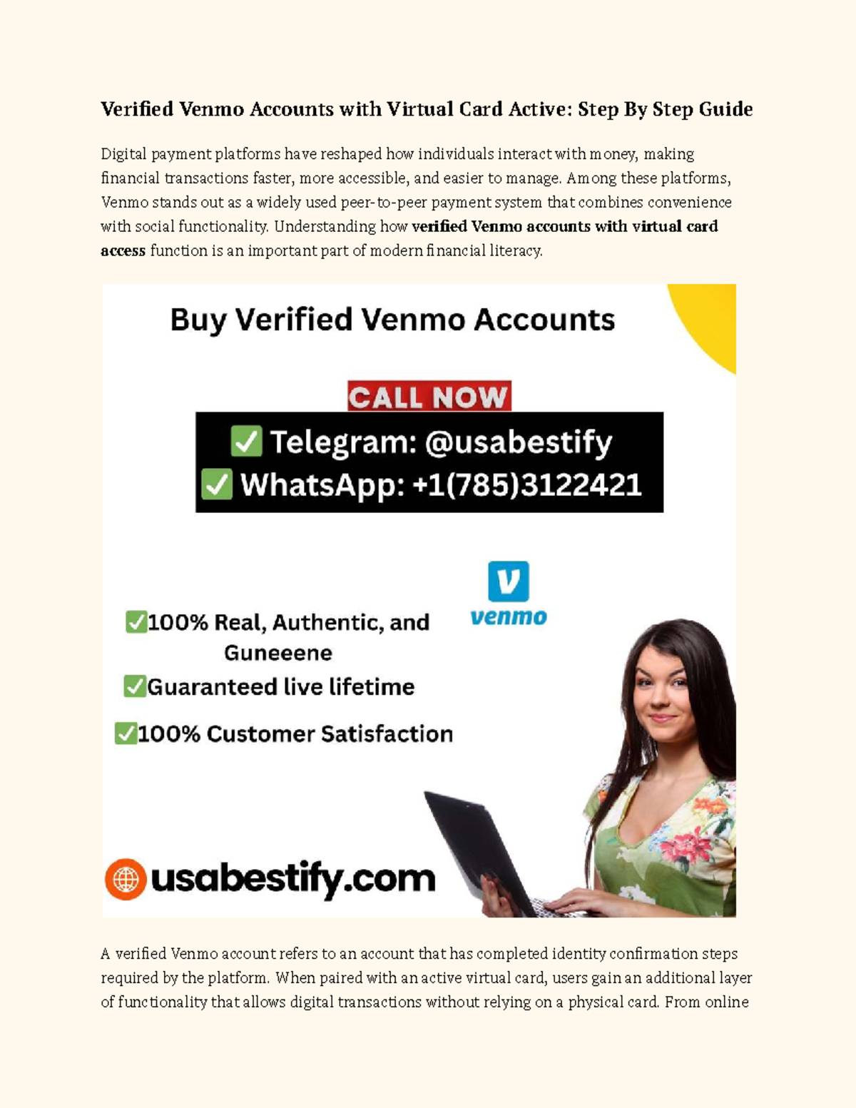 Buy Verified Venmo Accounts with Virtual Card: A Step-by-Step Guide ...