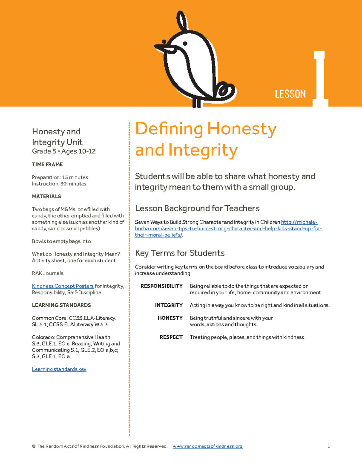 5 honesty and integrity defining honesty and integrity - Defining ...