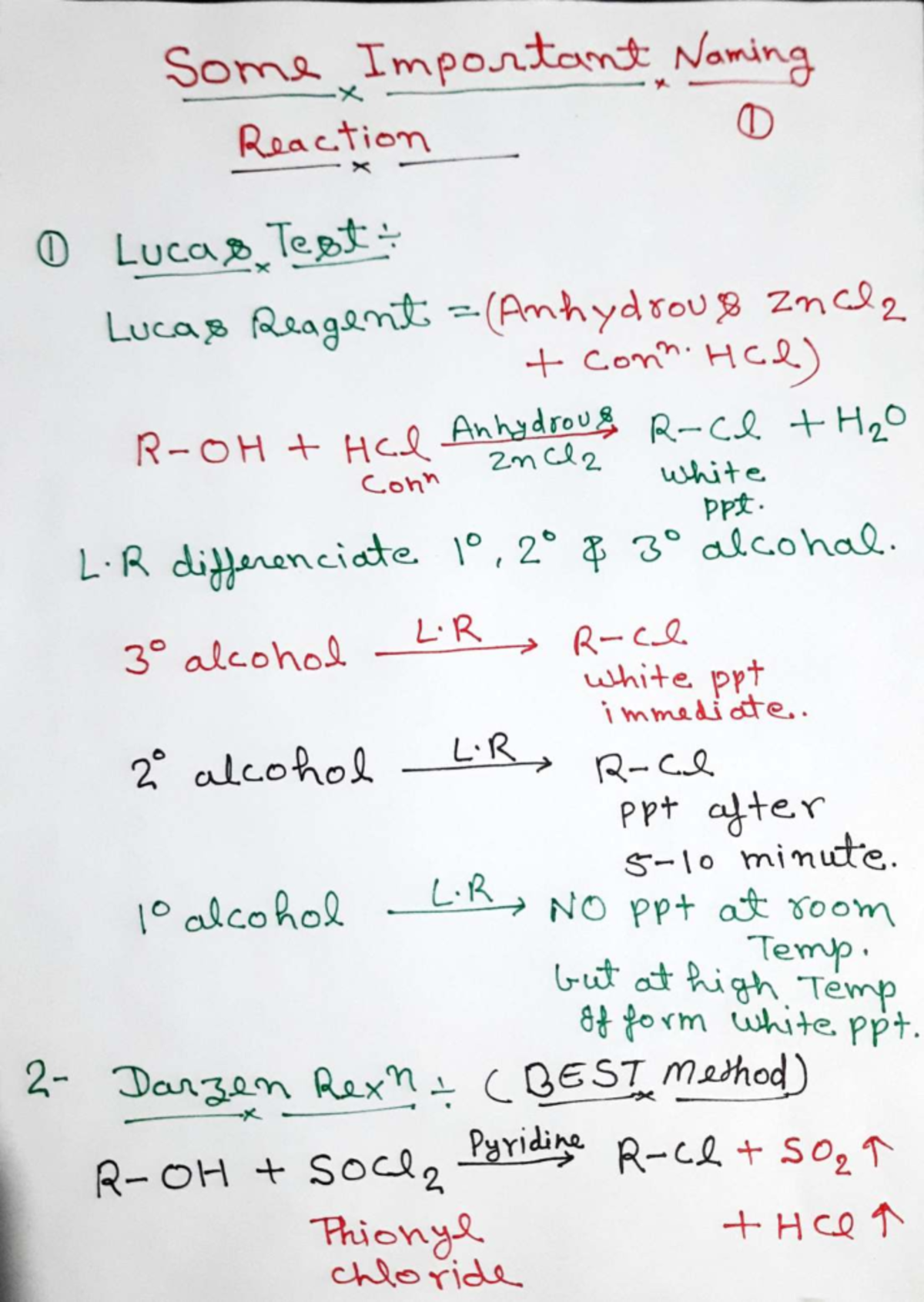 Rxns of Organic Chem: Key Naming Reactions and Mechanisms - Studocu
