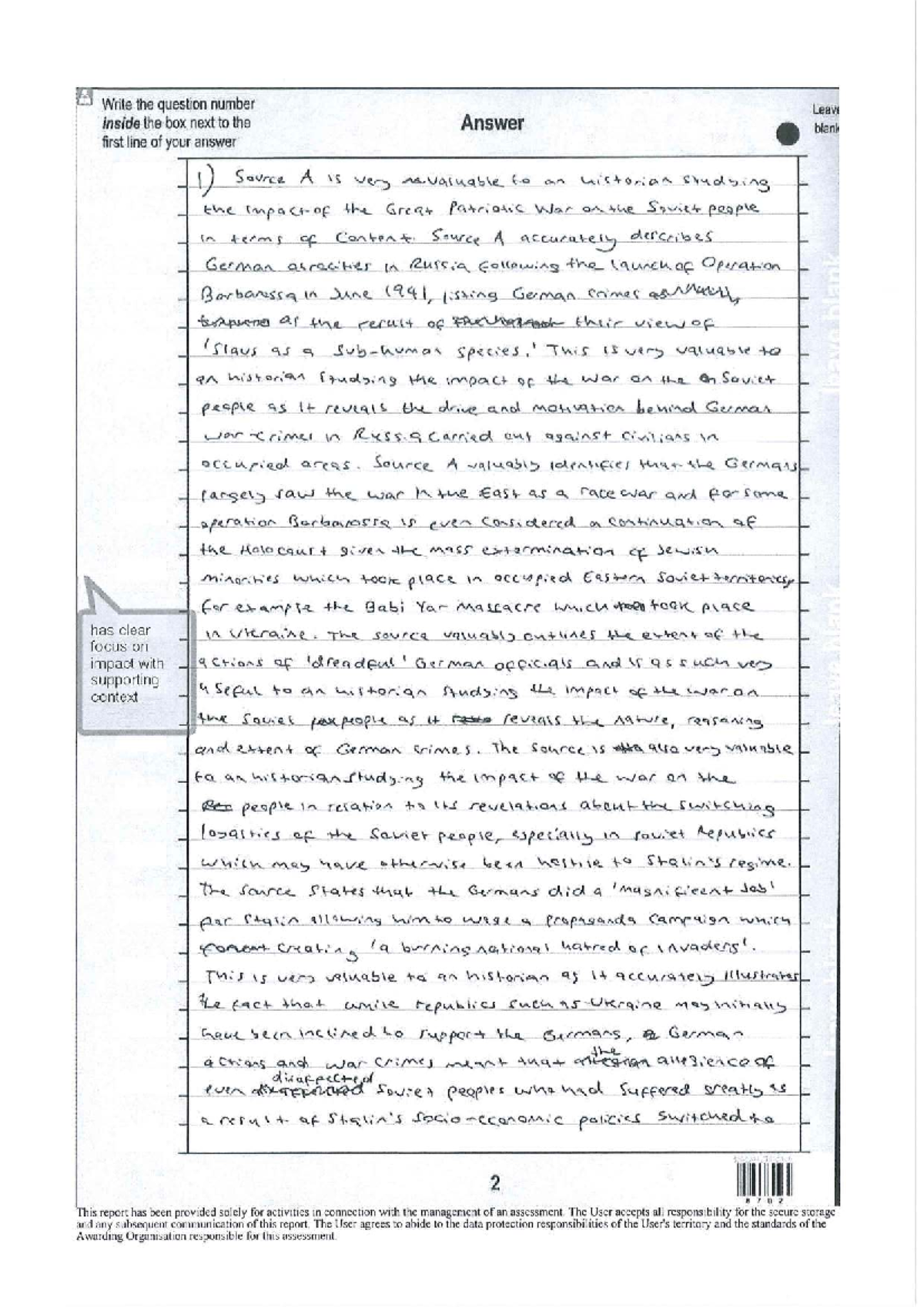 2023 Sources 1: Analysis of German Impact in Historical Context - Studocu
