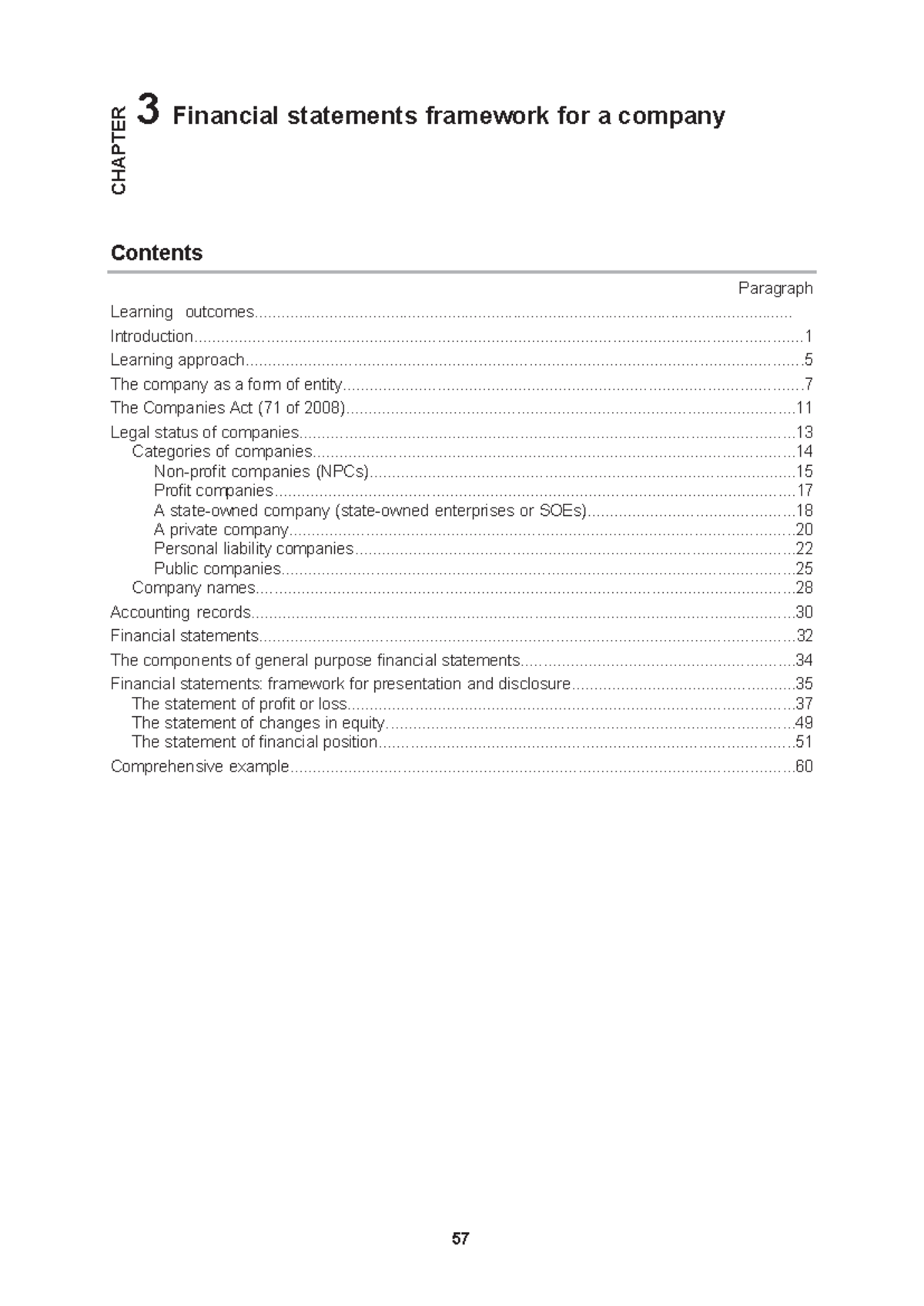 CHAPTER 3: Financial Statements Framework for Companies (2026) - Studocu