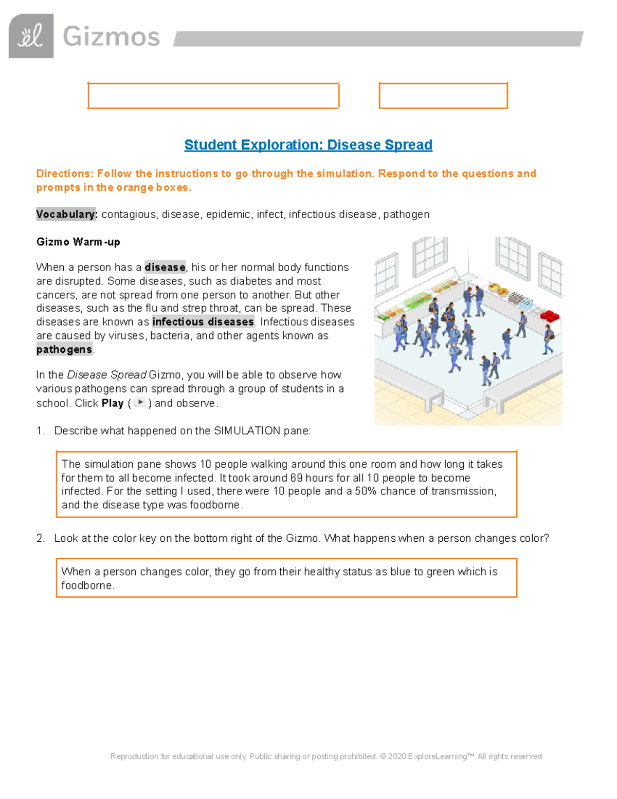 Disease Spread Simulation Exploration SE - Studocu