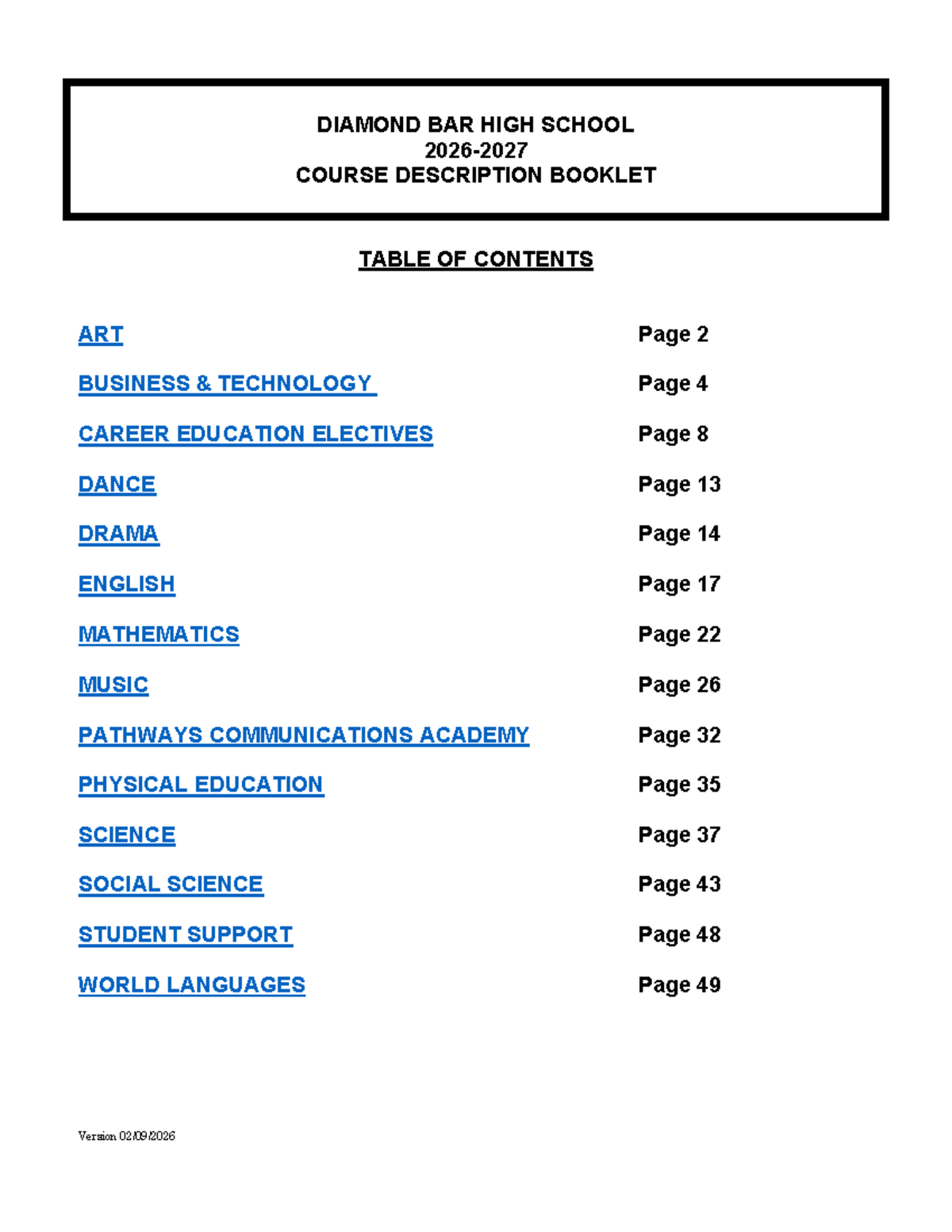 Diamond Bar High School Course Descriptions: Art, Business, and ...