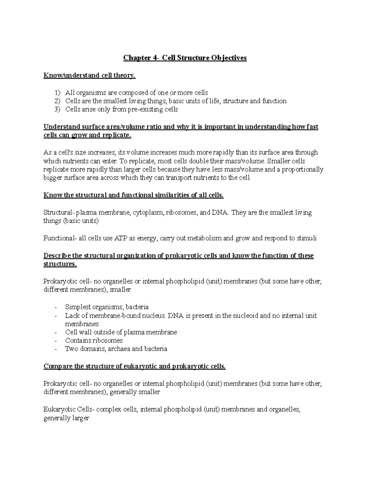 Biology 2 Exam Notes: Cell Structure, Membranes & Transport - Studocu