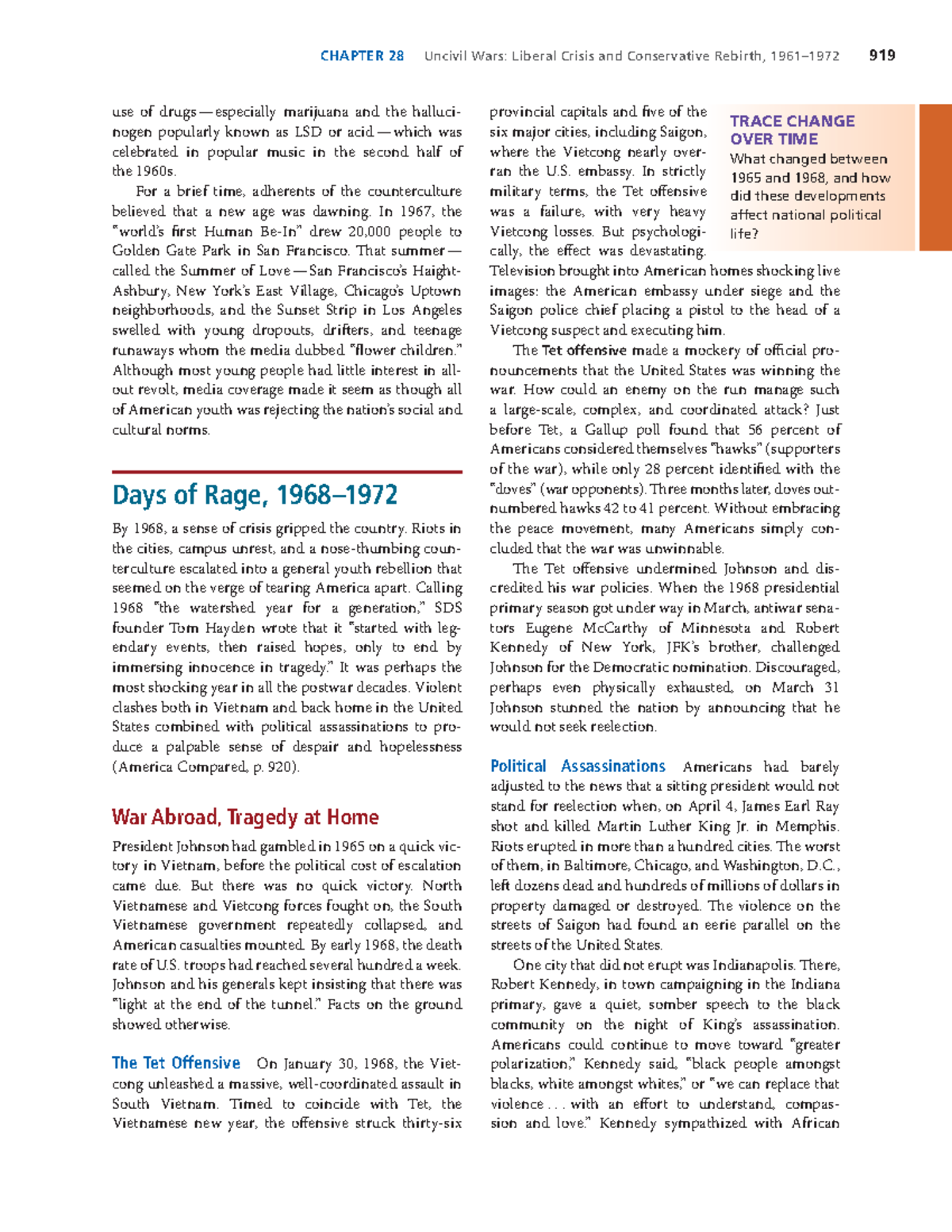 HIST 211 Final Exam Study: Political Turmoil in America (1961-1972 ...