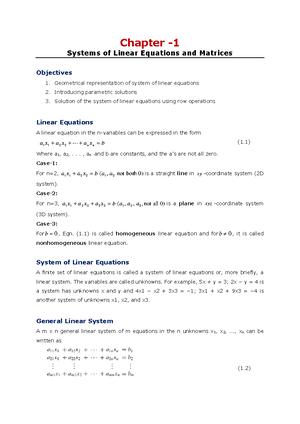 Chapter 1-2 - Linear Algebra - Solution 3. 4. 7. Solution 13. 14. Chapter 1. Chapter 1. 7. 8. 9 ...