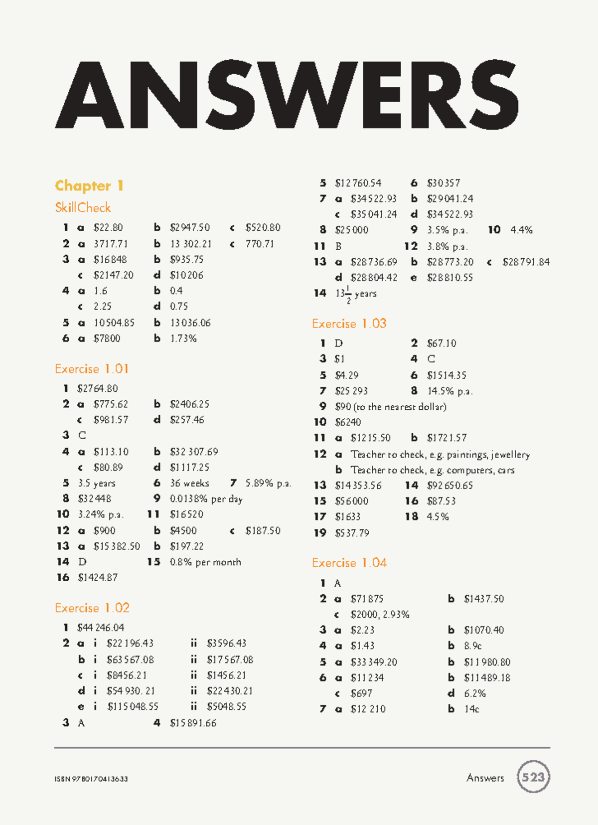 NCM 12 Mathematics Standard 2 Chapter 1 SkillCheck Answers - Studocu