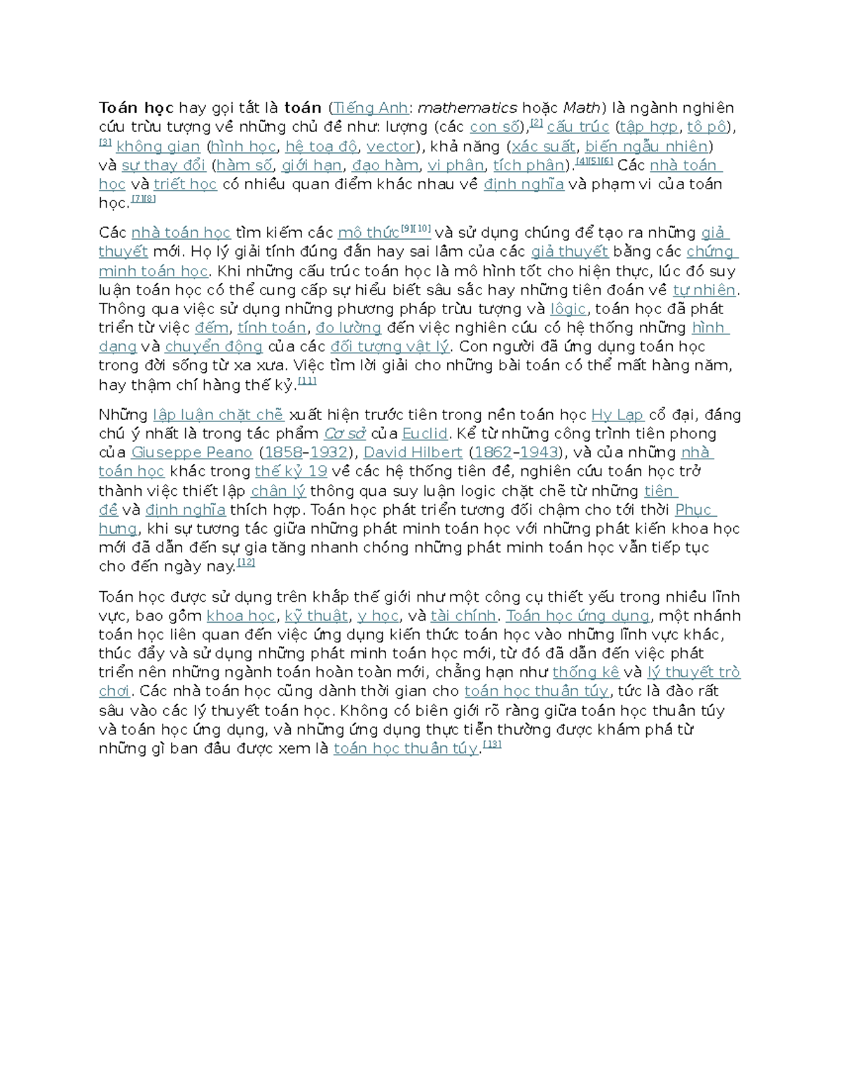 Toán học - This is pure maths - Toán học hay gọi tắt là toán (Tiếng Anh ...