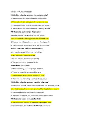 English comp - ENG 101 - VU - Studocu