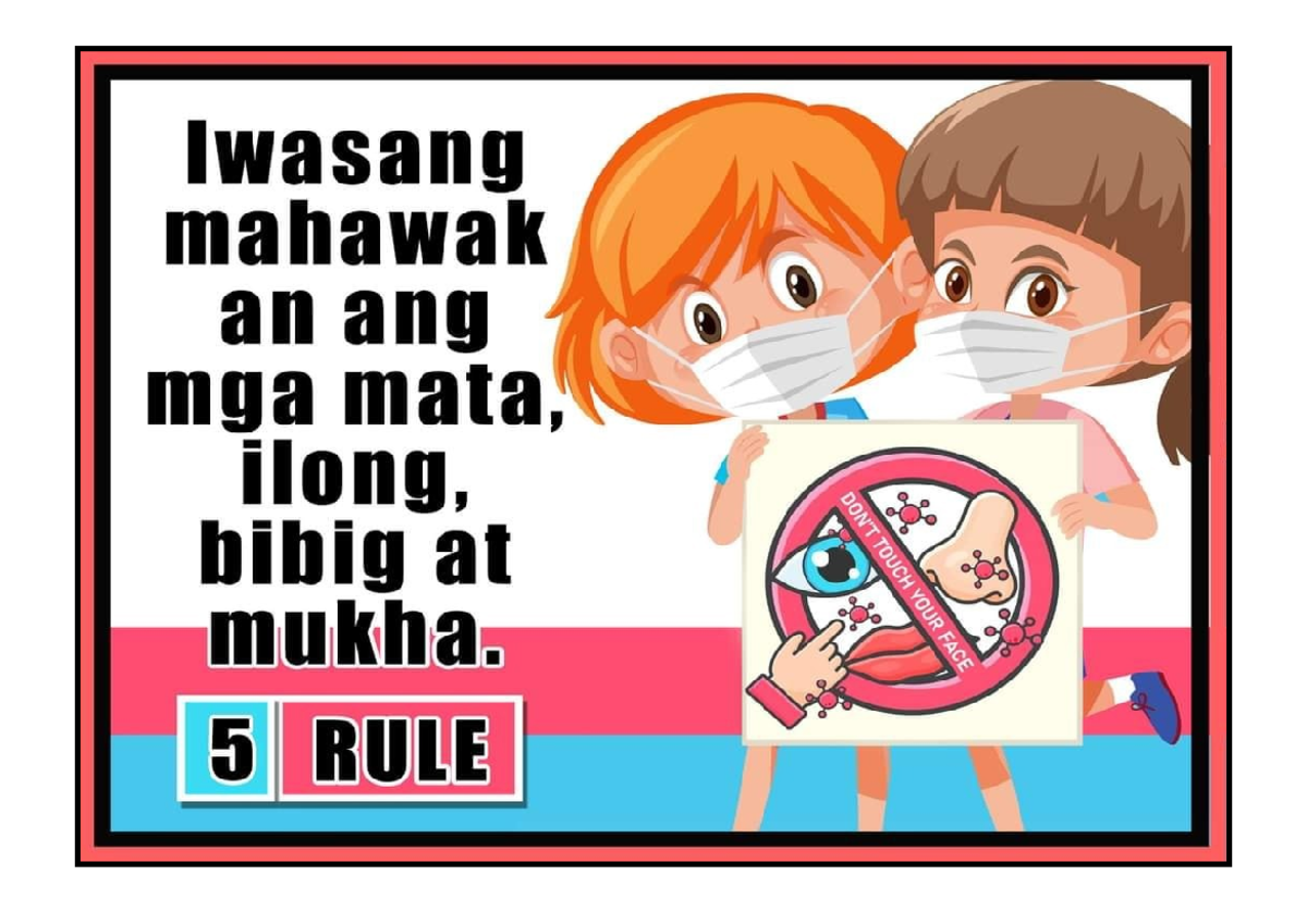 New normal classroom rules - epp/tle/tvl new deped matatag - Iwasang mahawak an ang mga mata ...