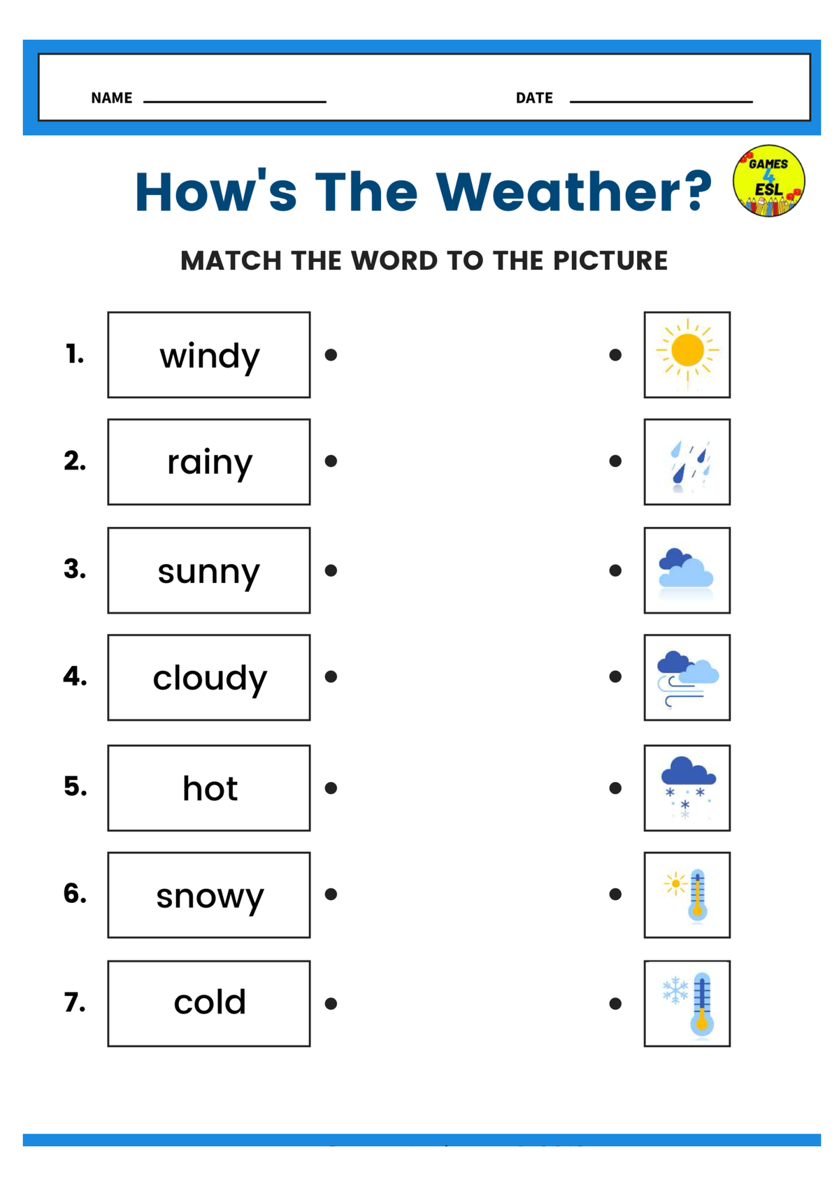 G4U16 16-3 - Weather Vocabulary Practice Worksheet - Studocu