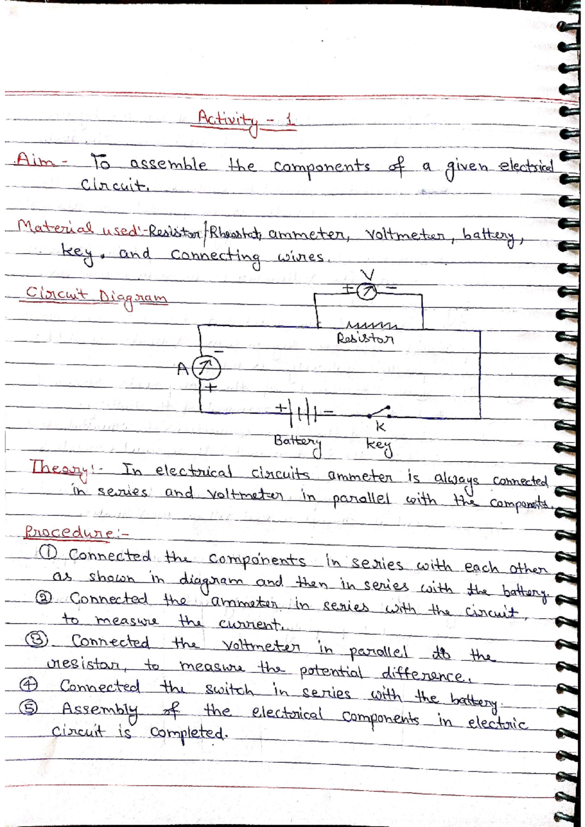 Class 12 Physics Lab Activities: Electrical Circuits and Components ...