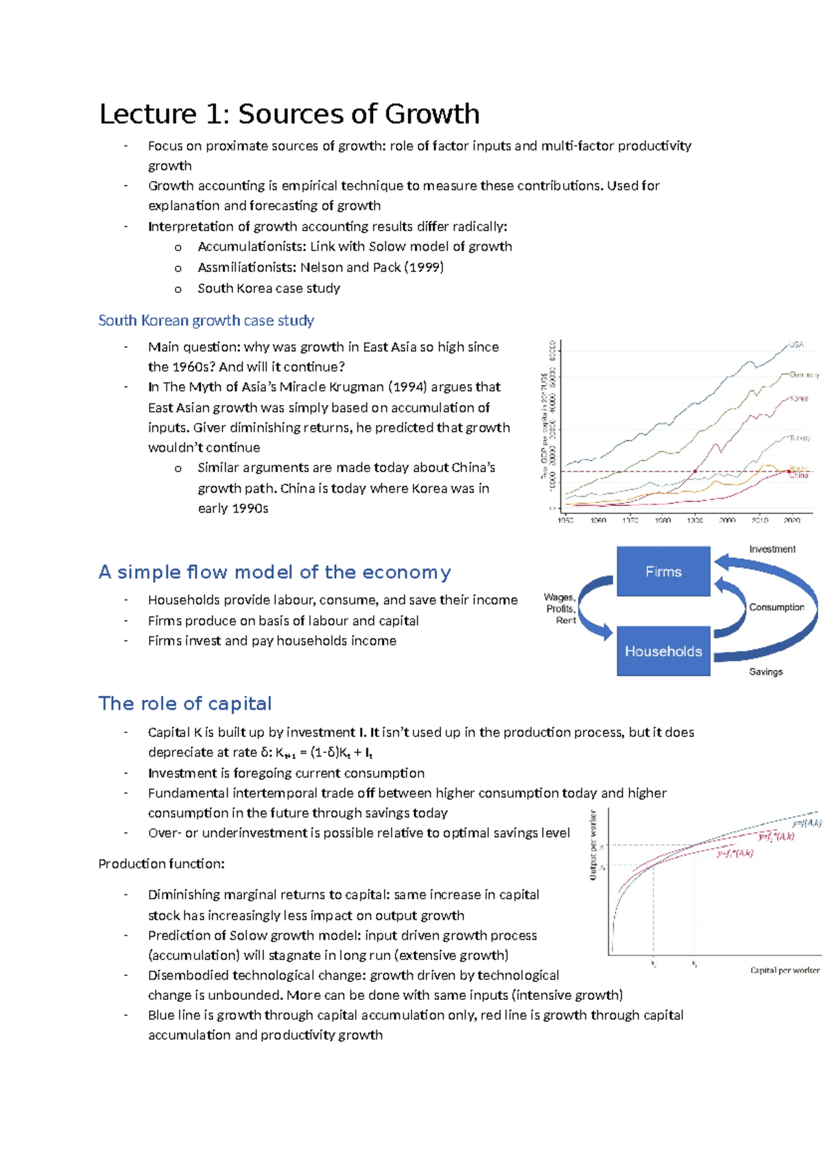Lecture 2: Analyzing Sources of Growth in East Asia - Key Concepts ...