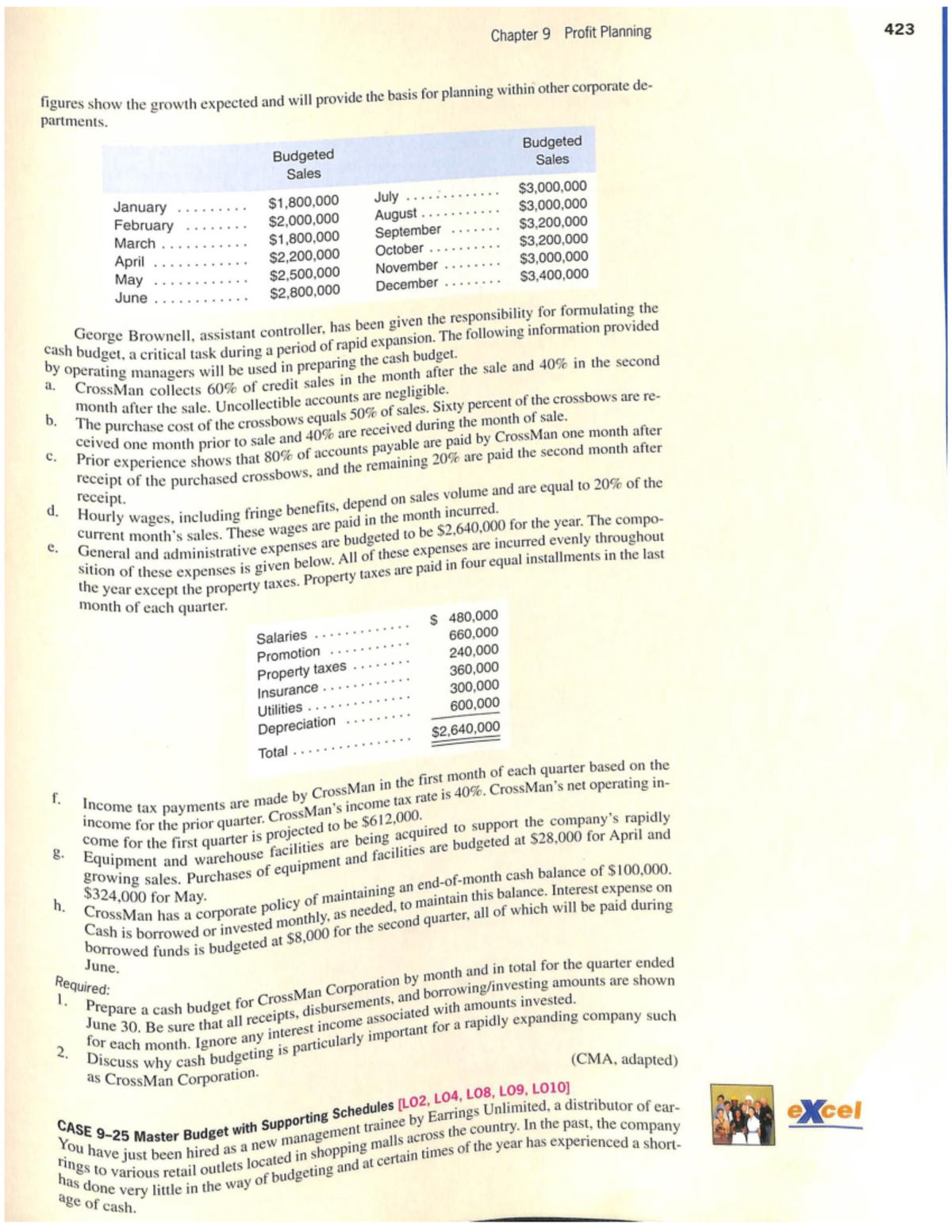 Managerial Accounting Cases: Profit Planning and Budgeting (CMA) - Studocu