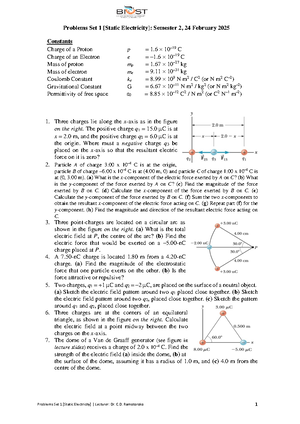 PHYS 102 Test 1 2023 Solutions - 1 PHYS 102 TEST 1 Marking Scheme ...