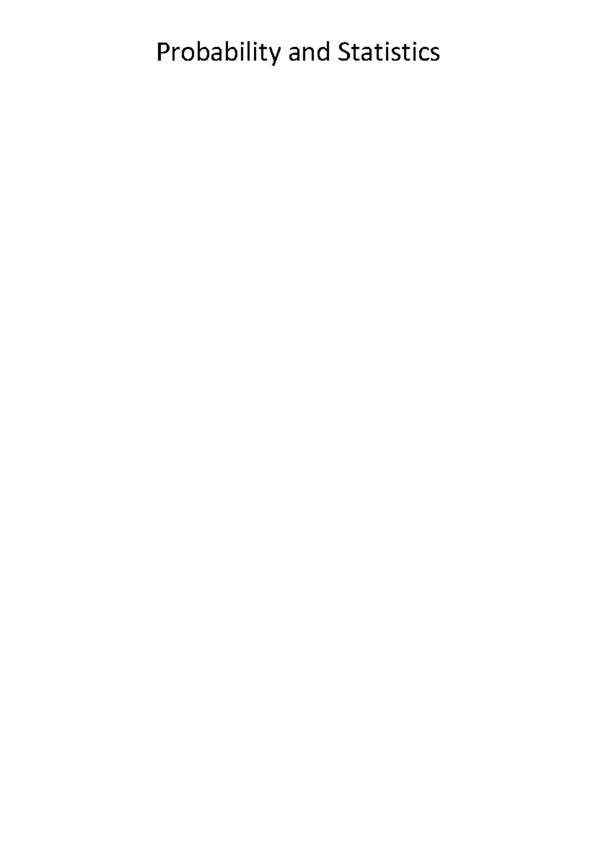 Prob & Stats - Assignment 2 Solutions - Studocu