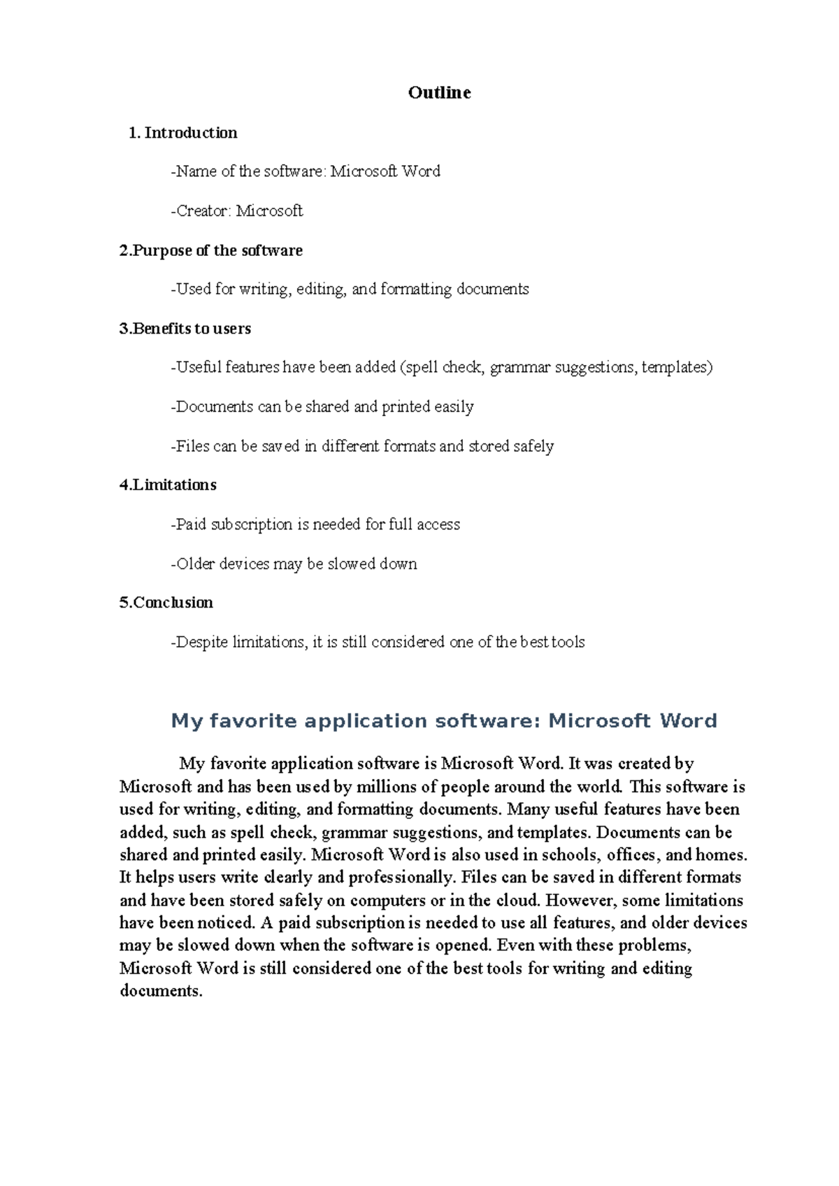 Microsoft Word Overview: Features, Benefits, and Limitations - Studocu